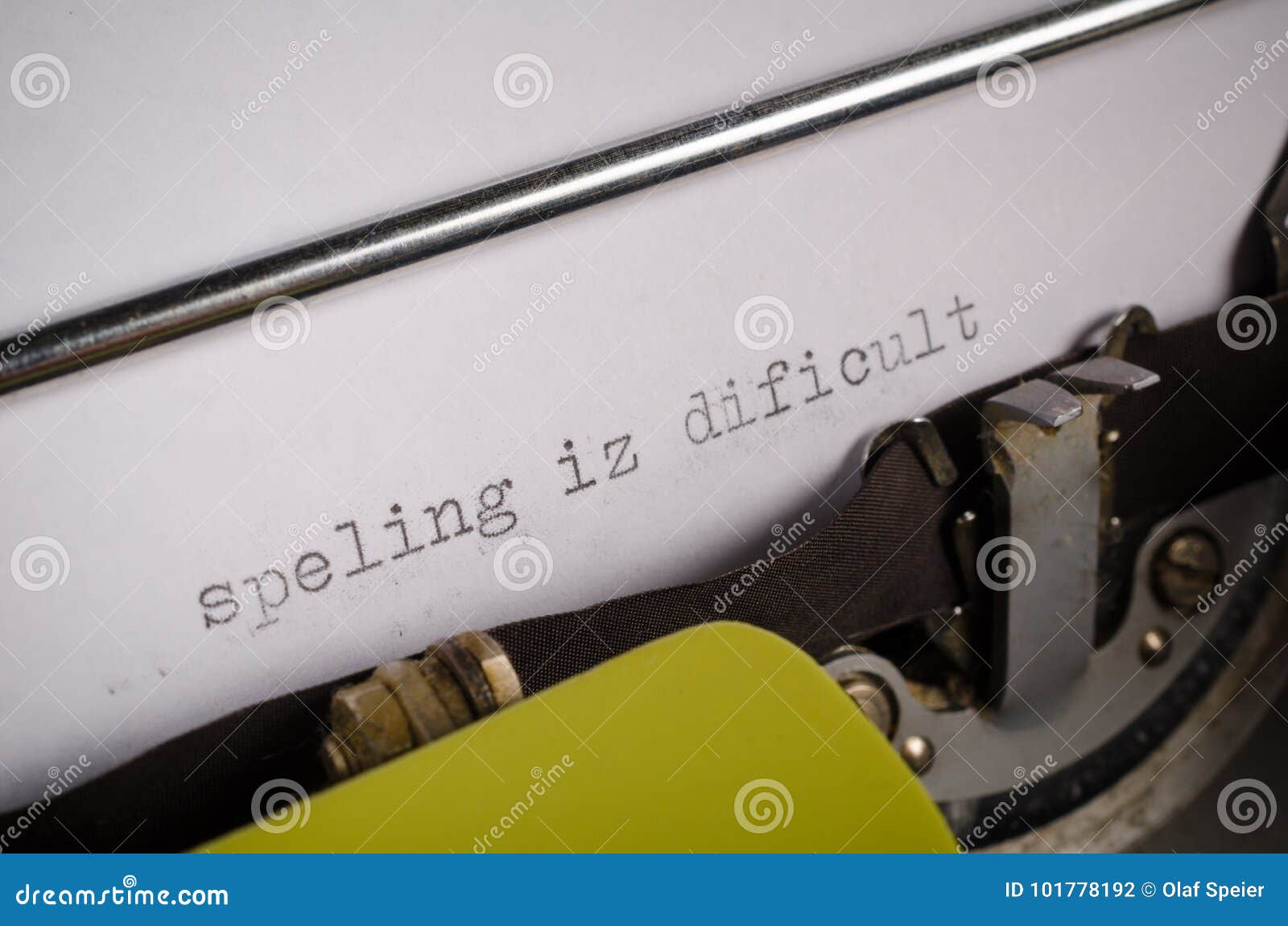 Typed Text with Spelling Mistakes Stock Photo - Image of learning ...