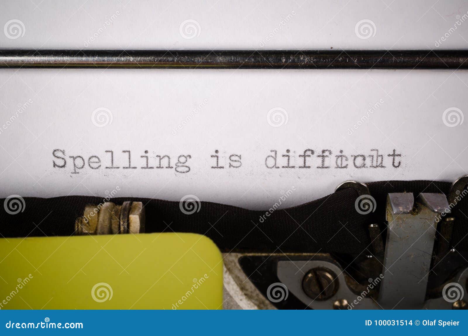 Typed Text with Spelling Mistakes Stock Photo - Image of mistake ...