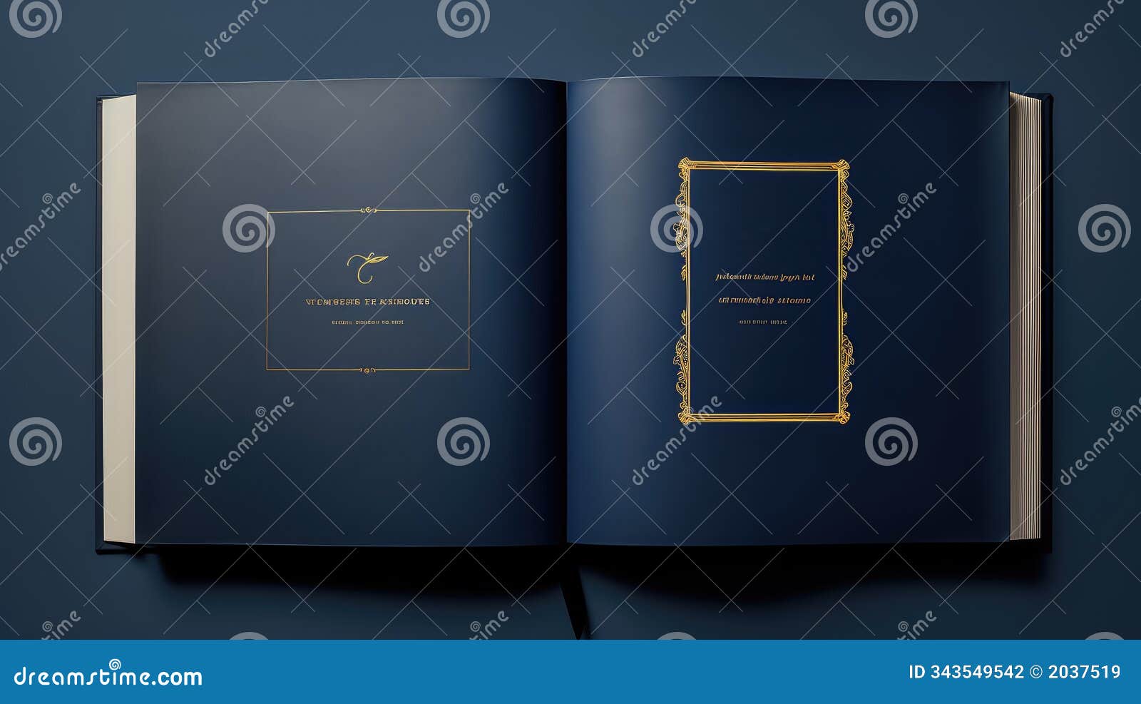 Typeface Classic Book Layout Stock Illustration - Illustration of ...