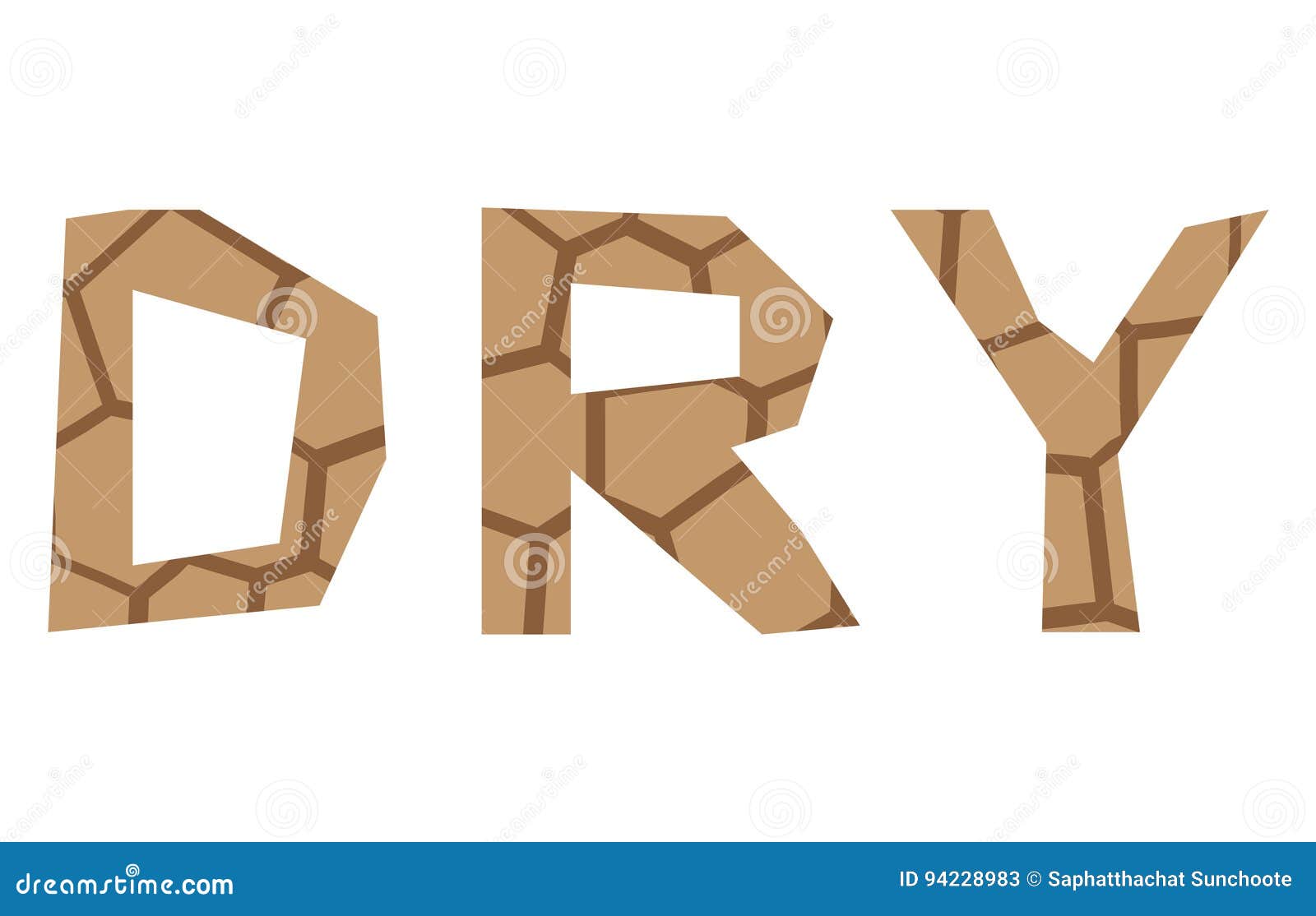 Typeface design dry stock vector. Illustration of isolated - 94228983