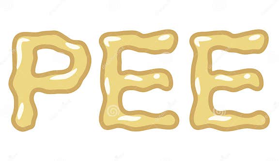 Typeface design pee stock vector. Illustration of isolated - 94228932