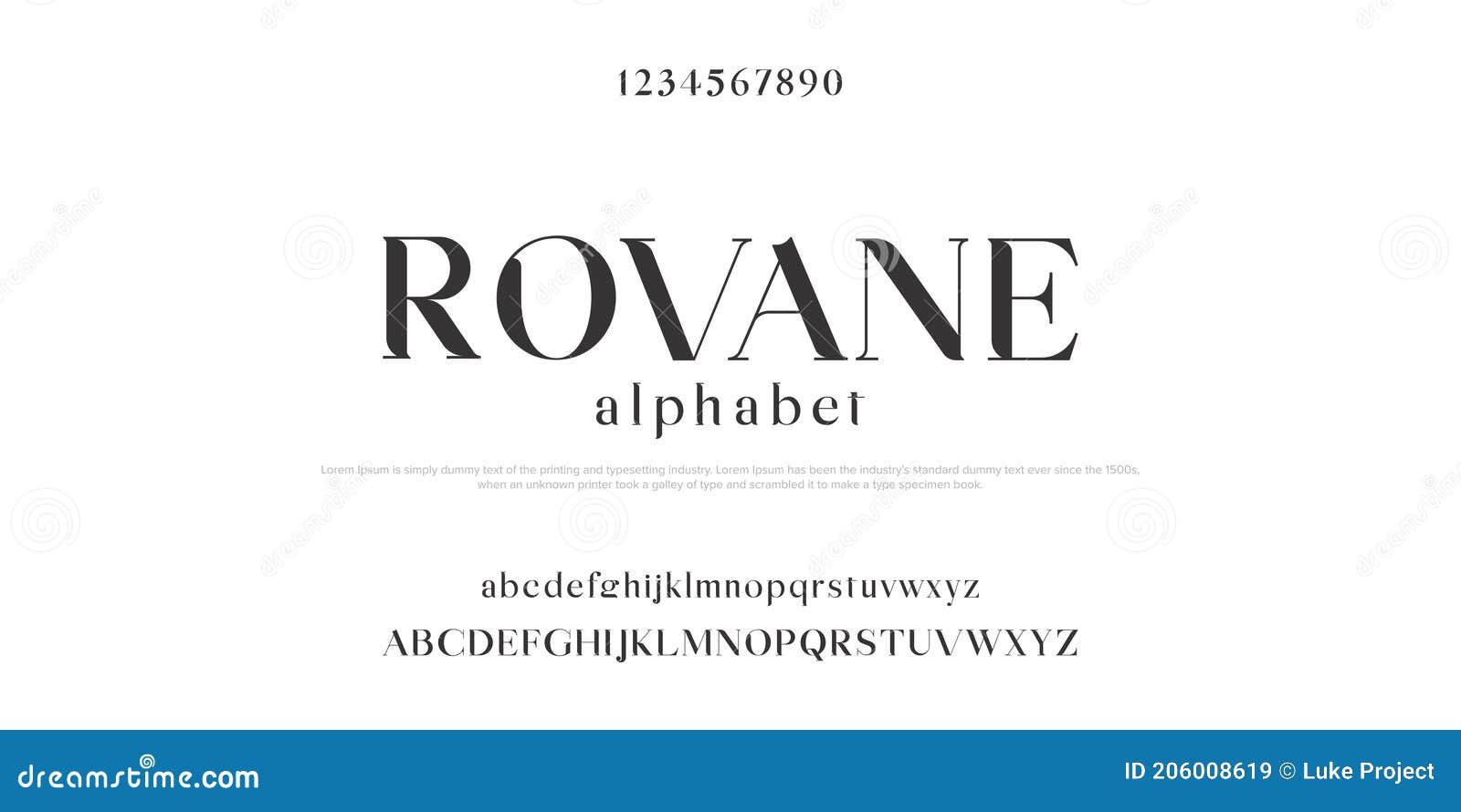 Typeface Font Custom Serif Typefont Stock Vector - Illustration of ...