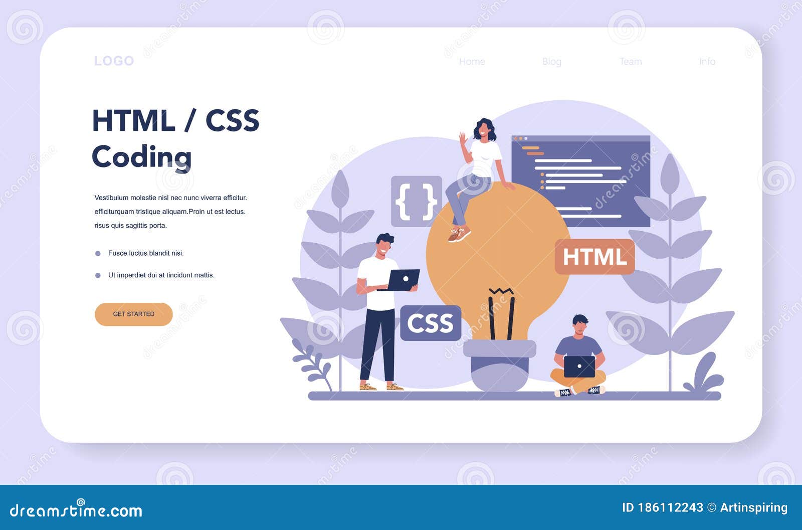 Typersetter Web Banner Or Landing Page. Website Constructing. Vector ...