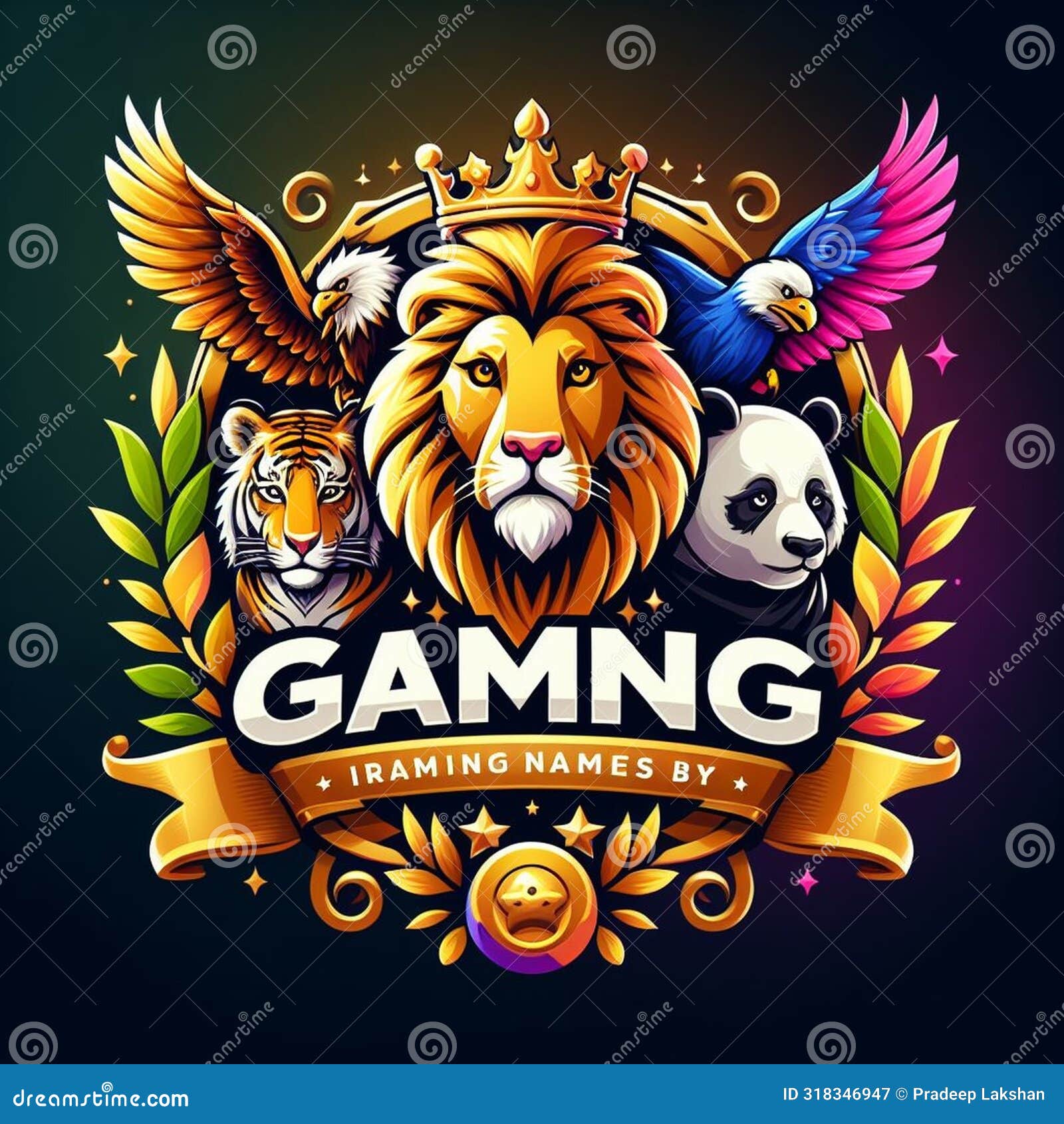 Types of Animal Game Logos. Stock Image - Image of ...