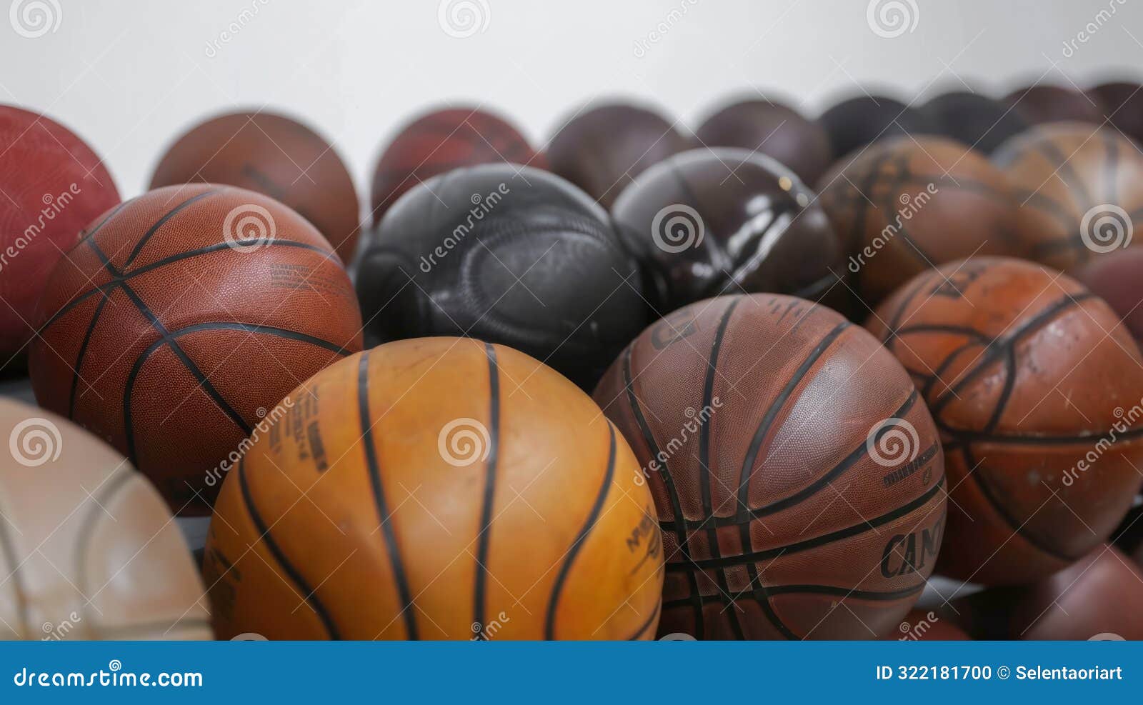 Types of Basketballs and Their Uses Stock Illustration - Illustration ...