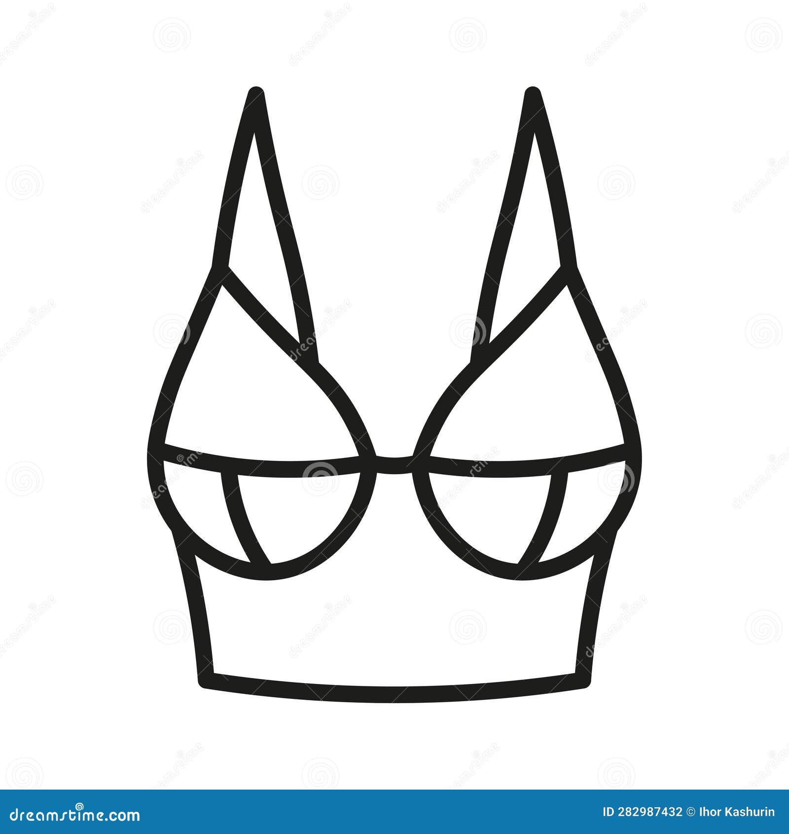 Types of Bra. the Complete Lingerie Stock Vector - Illustration of ...