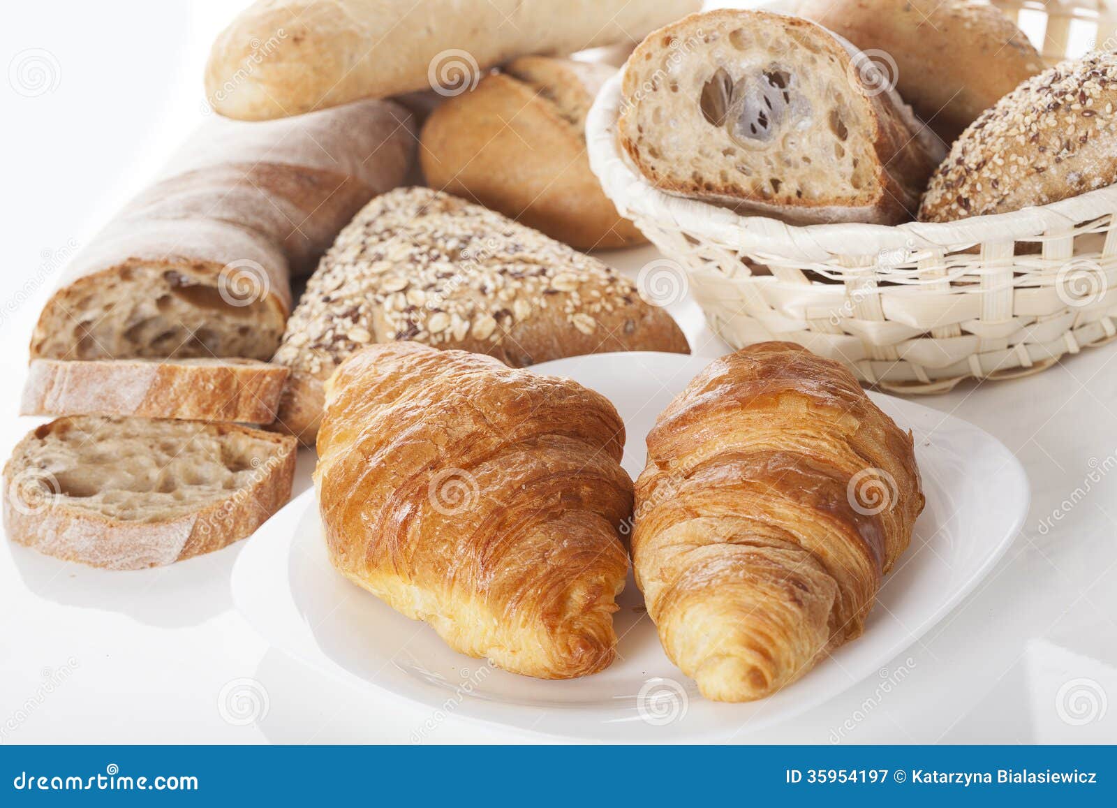 Types of bread stock image. Image of crisp, breakfast - 35954197