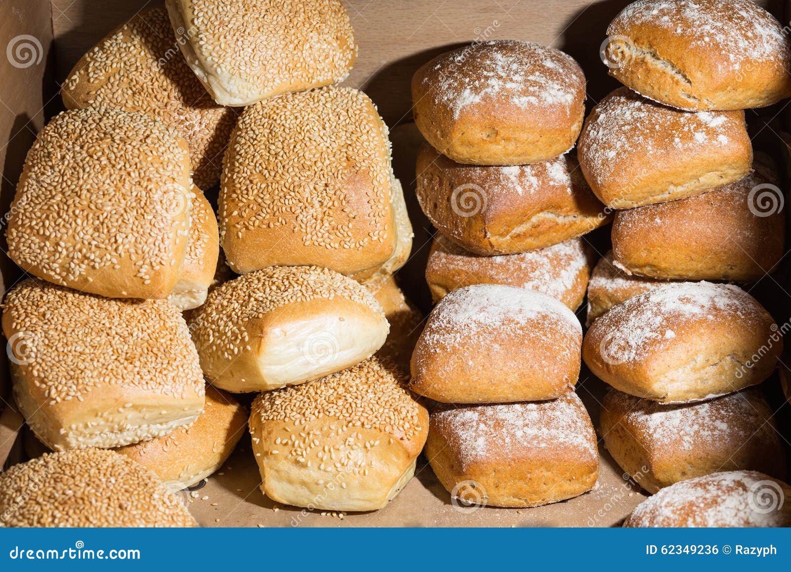 Types of buns stock photo. Image of healthy, bread, buns - 62349236