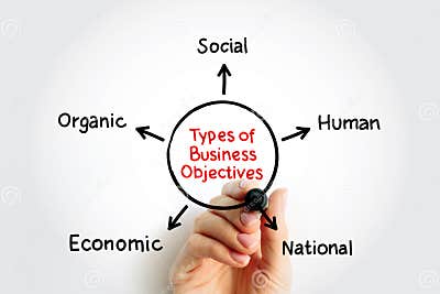 Types of Business Objectives Mind Map Process, Business Concept for ...