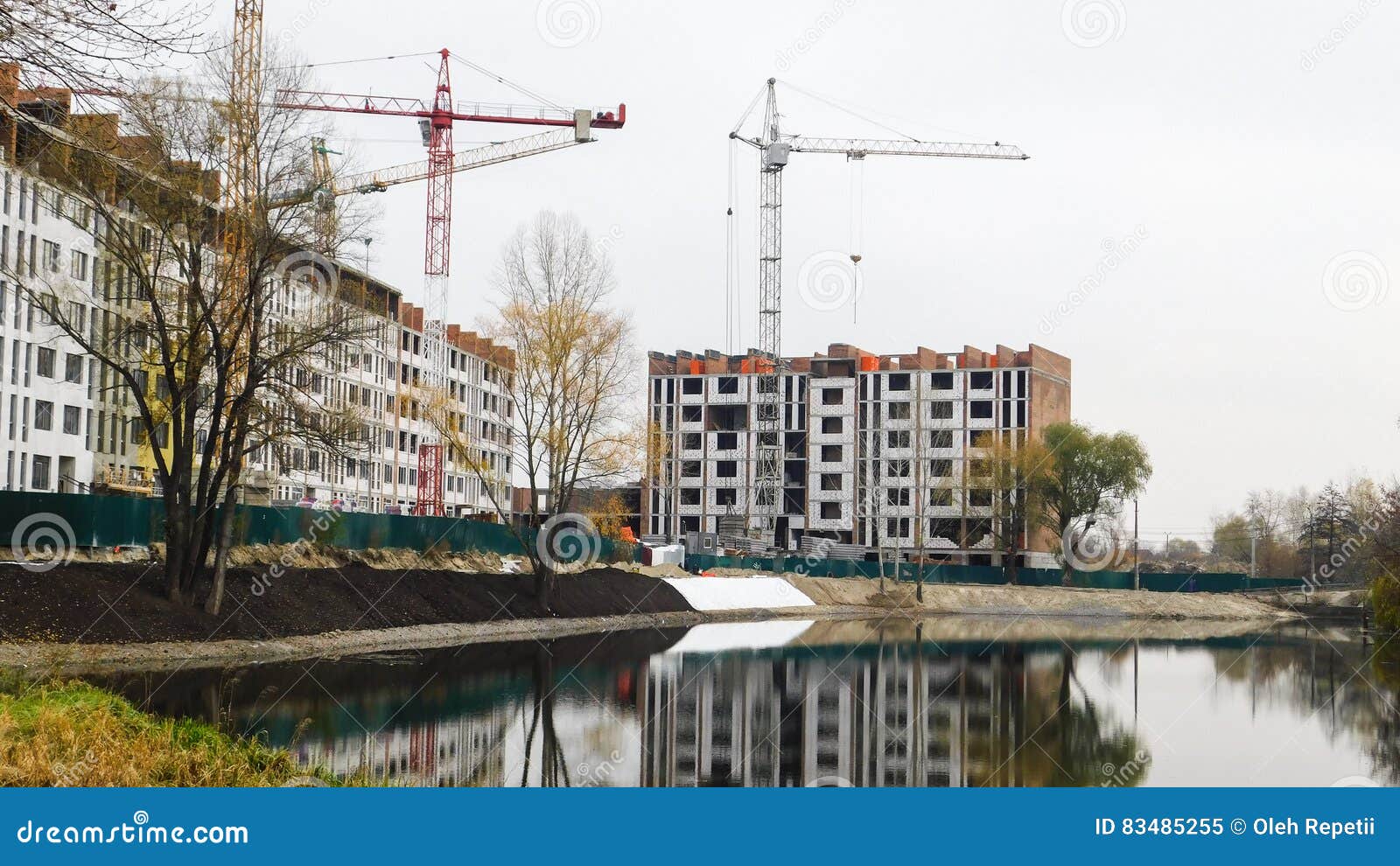 Types of Construction of City Buildings Stock Image - Image of city ...