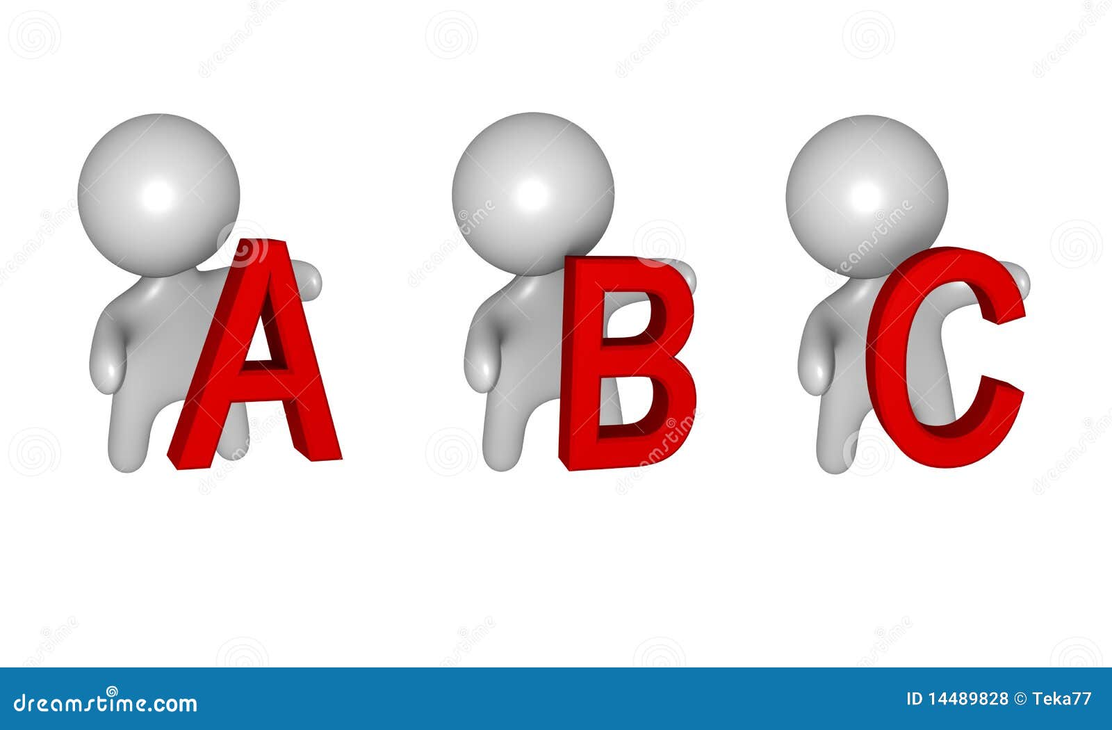 Types d'ABC illustration stock. Illustration du plaine - 14489828