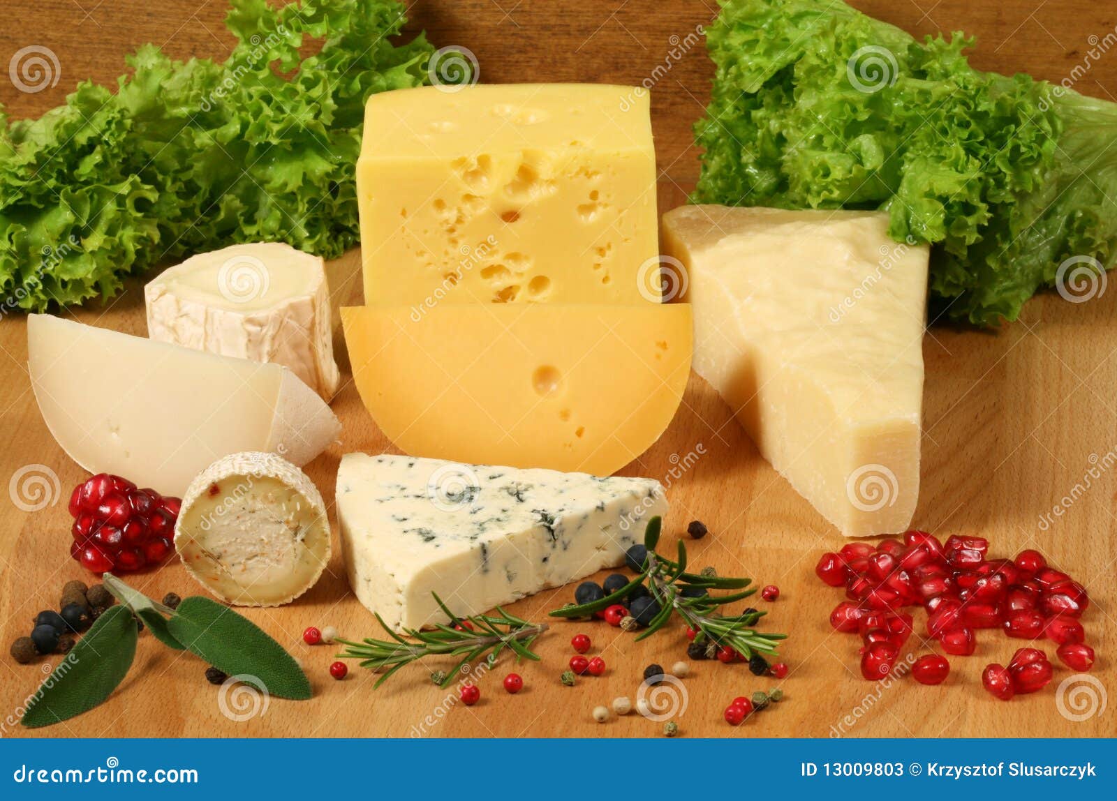 Types de fromage image stock. Image du laiterie, poivre - 13009803