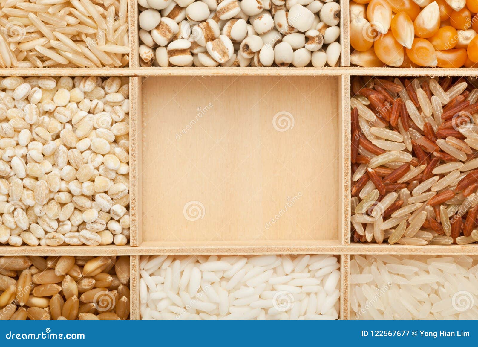 Types de grains image stock. Image du graine, régime - 122567677