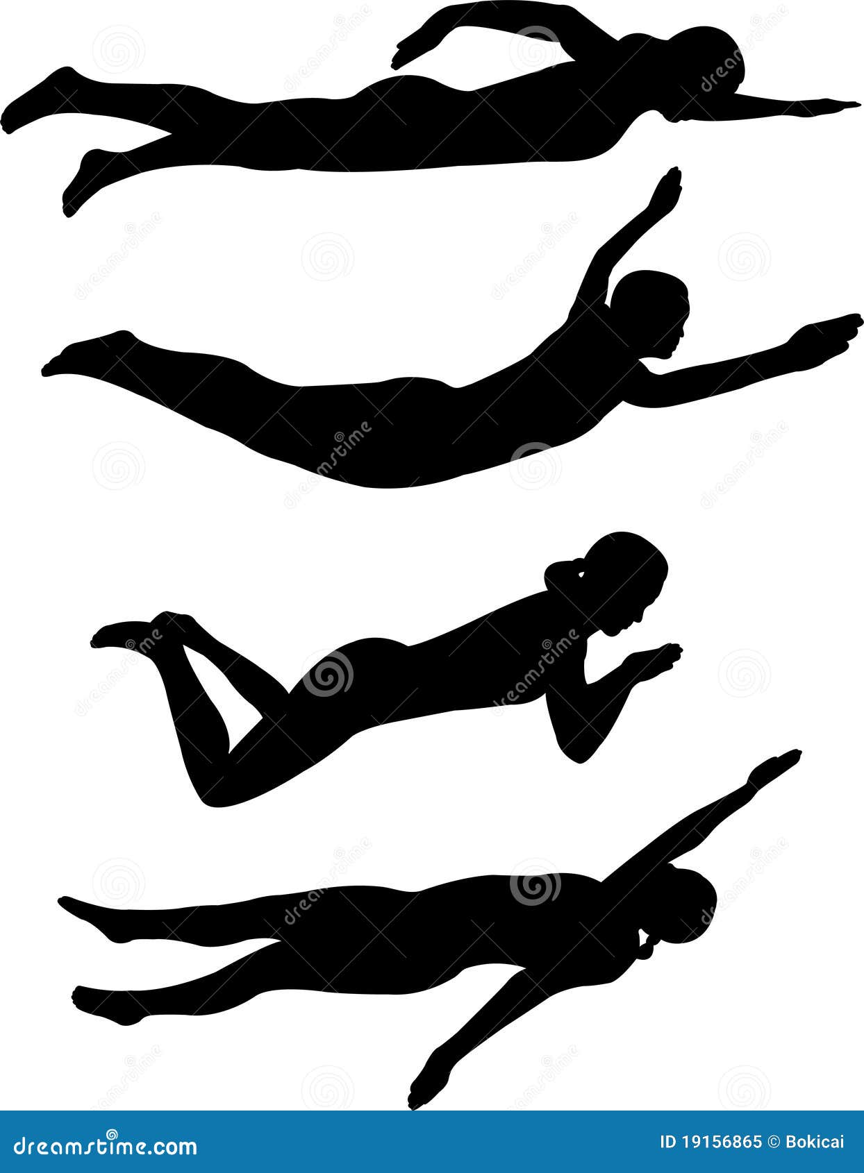 Types de natation - illustration de vecteur. Illustration du agrafe ...