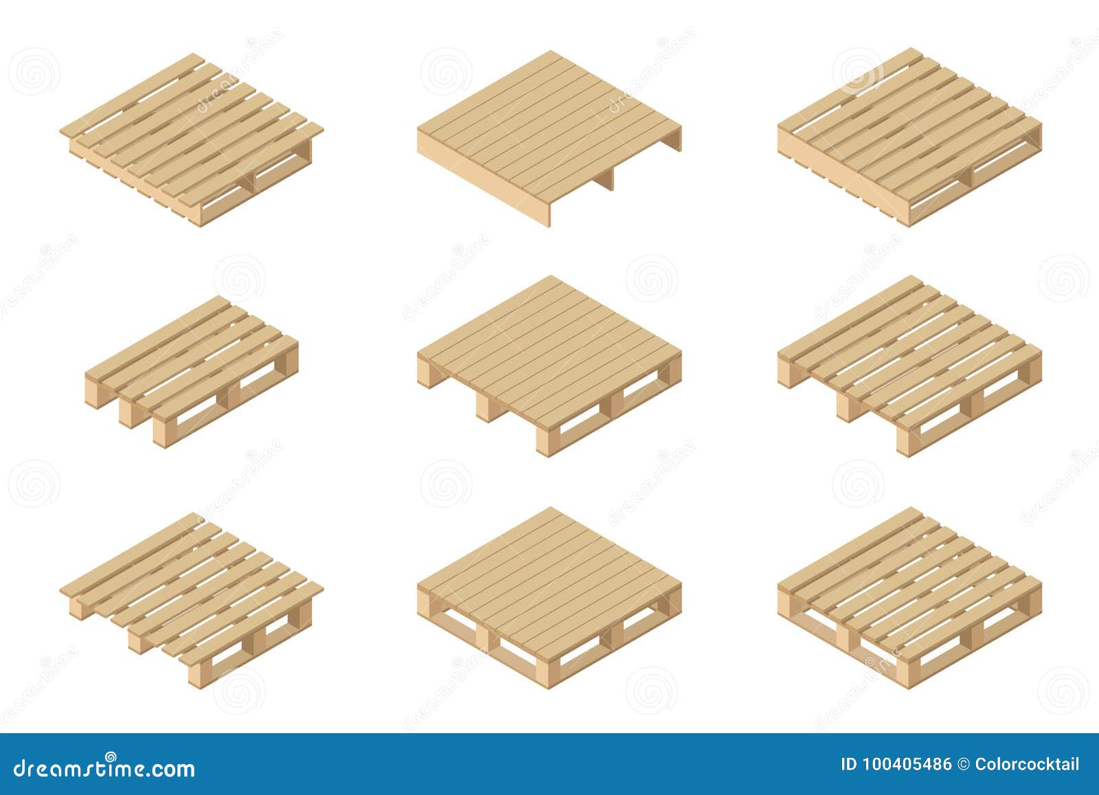 Types de palettes illustration de vecteur. Illustration du illustration ...