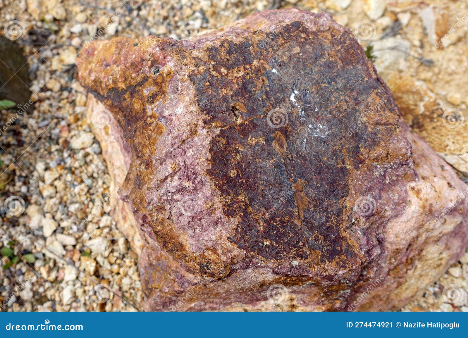 Types of Different Colors and Type Rock in Nature Stock Image - Image ...
