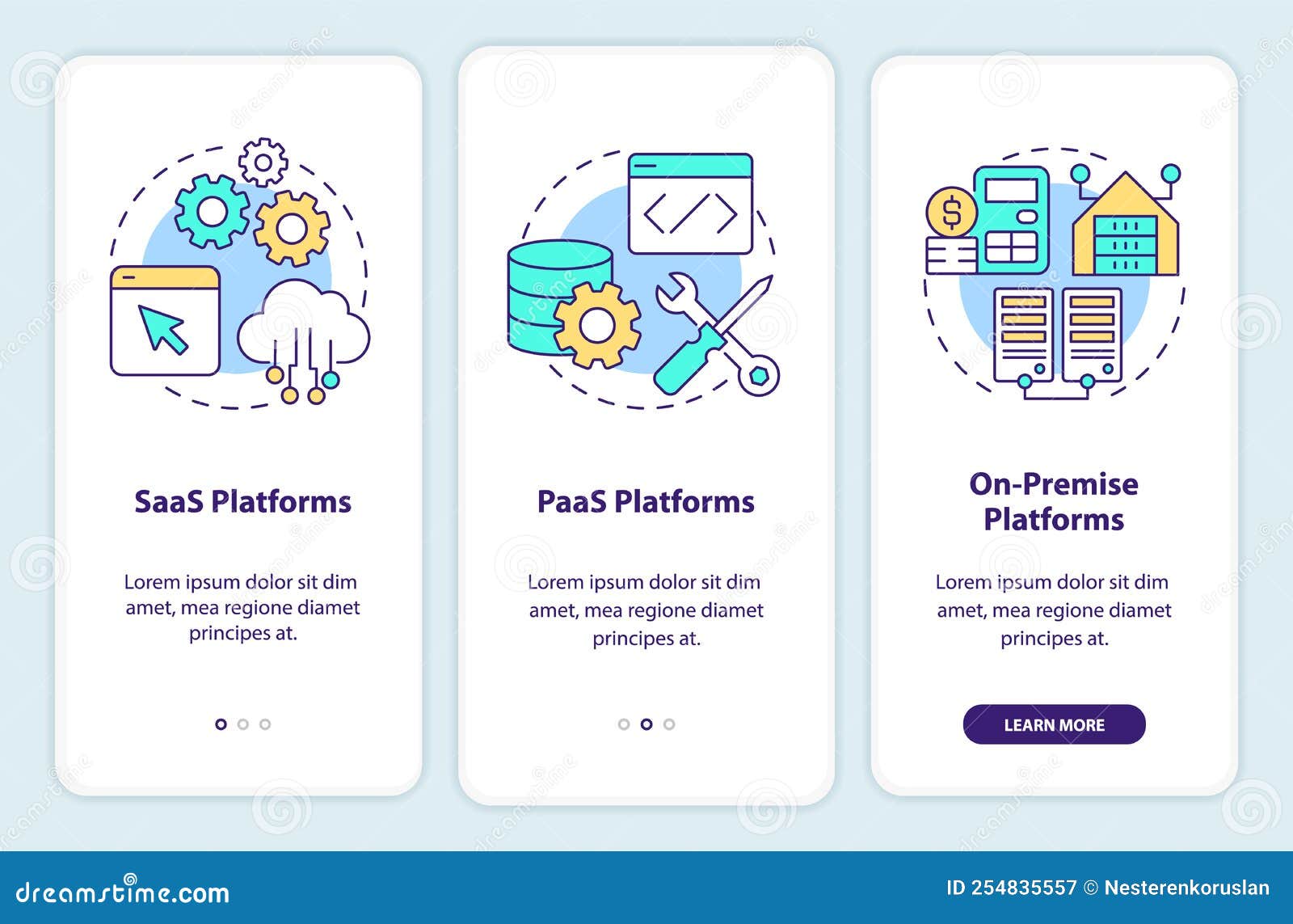 Types of Ecommerce Platforms Onboarding Mobile App Screen Stock Vector ... Types of Ecommerce Platforms Onboarding Mobile App Screen Stock Vector ...