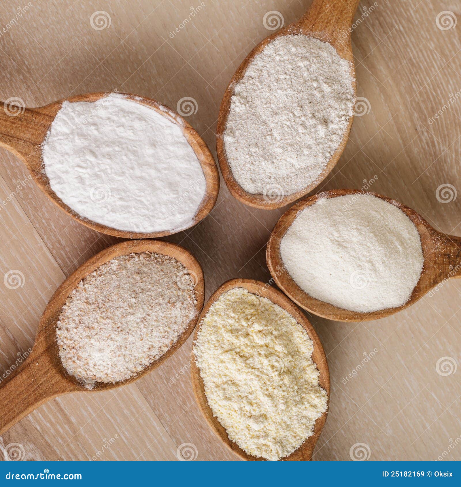 Types of flour stock image. Image of board, finely, amylum - 25182169