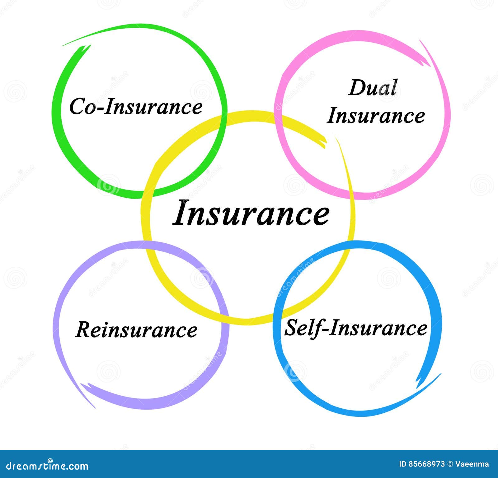 Types of Insurance stock illustration. Illustration of type - 85668973