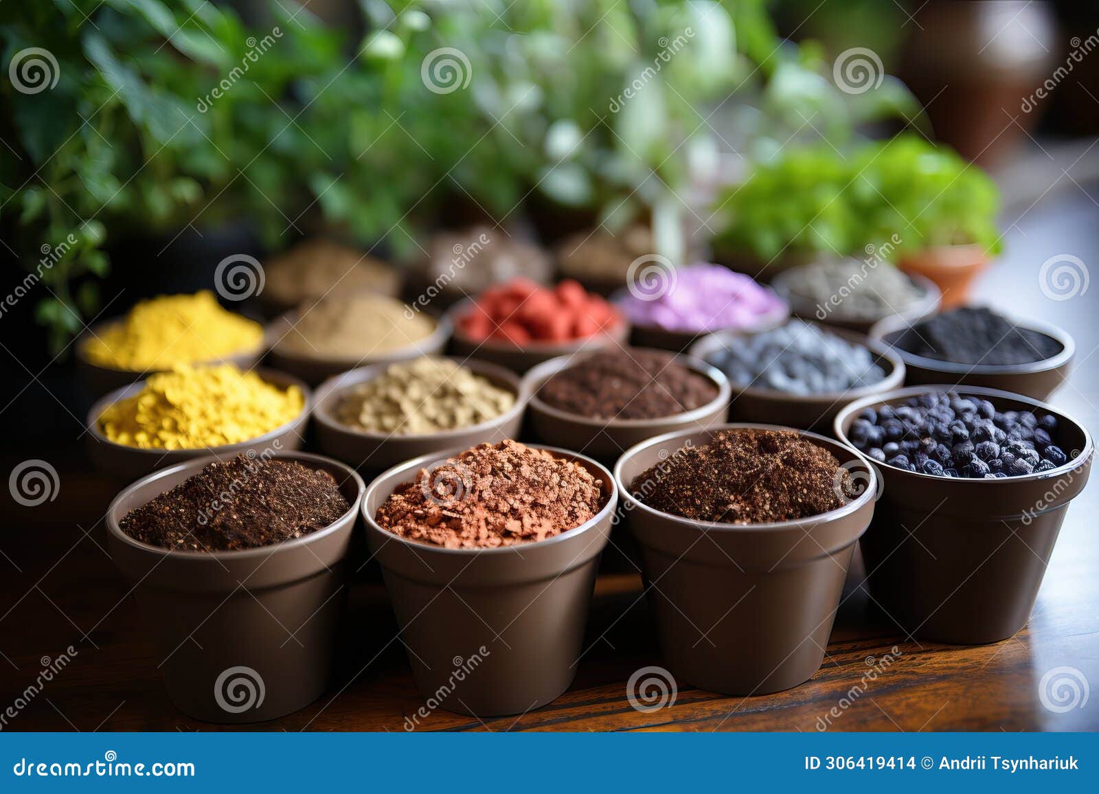 Types of Mineral Fertilizers for Soil. Stock Photo - Image of glass ...