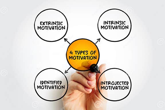 4 Types of Motivation Mind Map Concept for Presentations and Reports ...