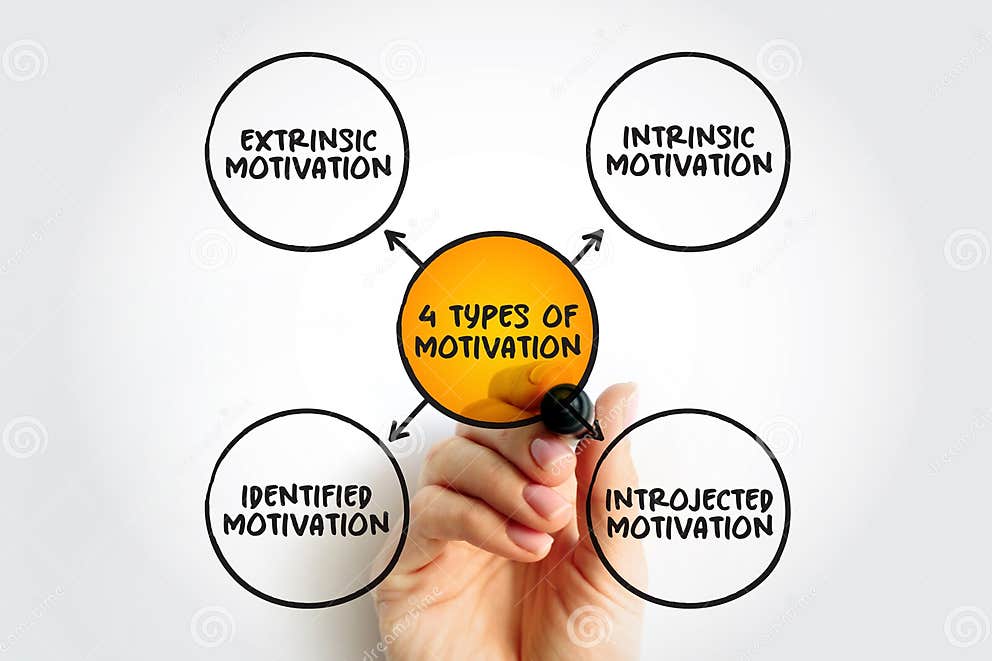 4 Types of Motivation Mind Map Concept for Presentations and Reports ...