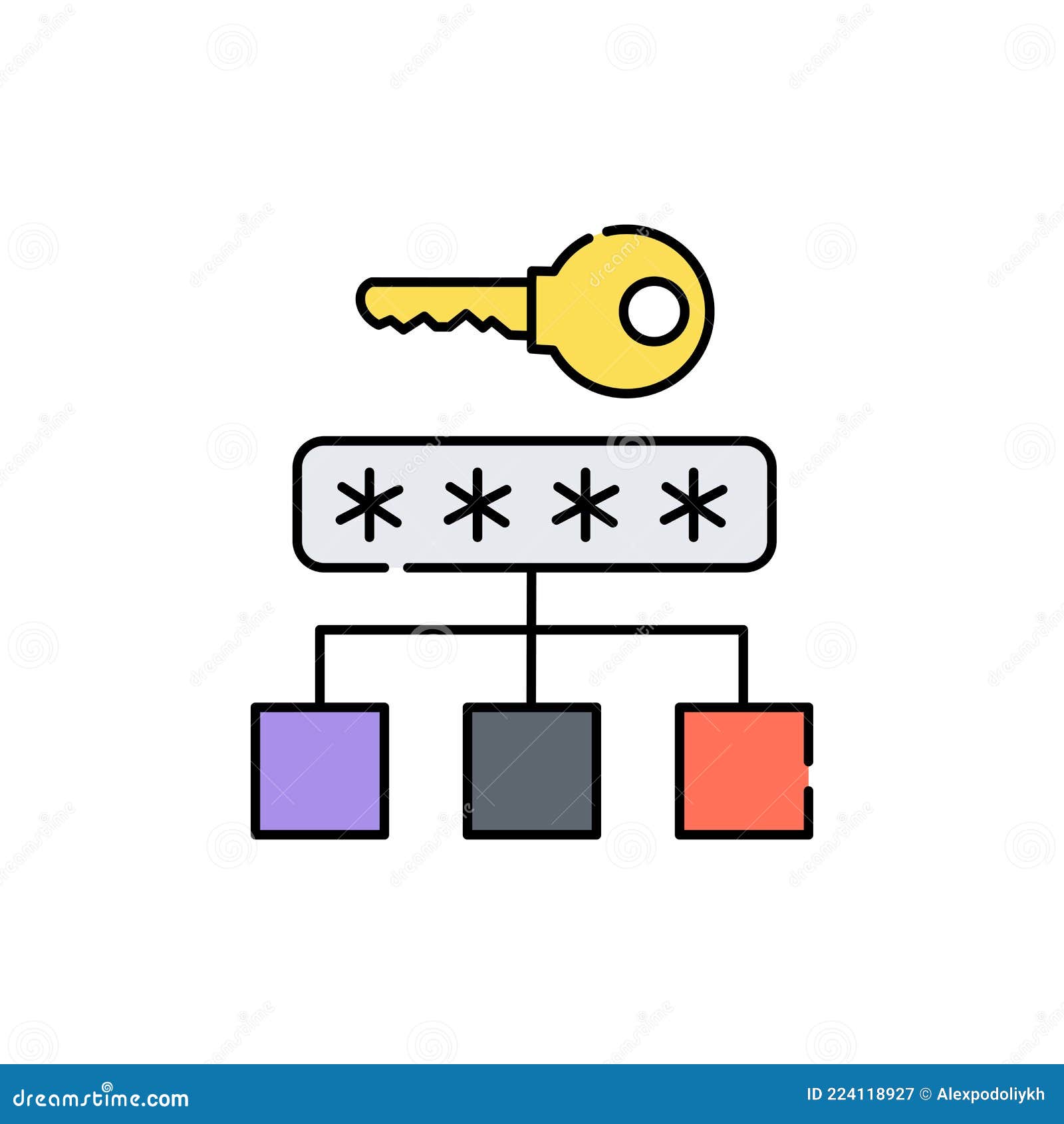 Passwords Icon In Trendy Design Style Passwords Icon Isolated On White