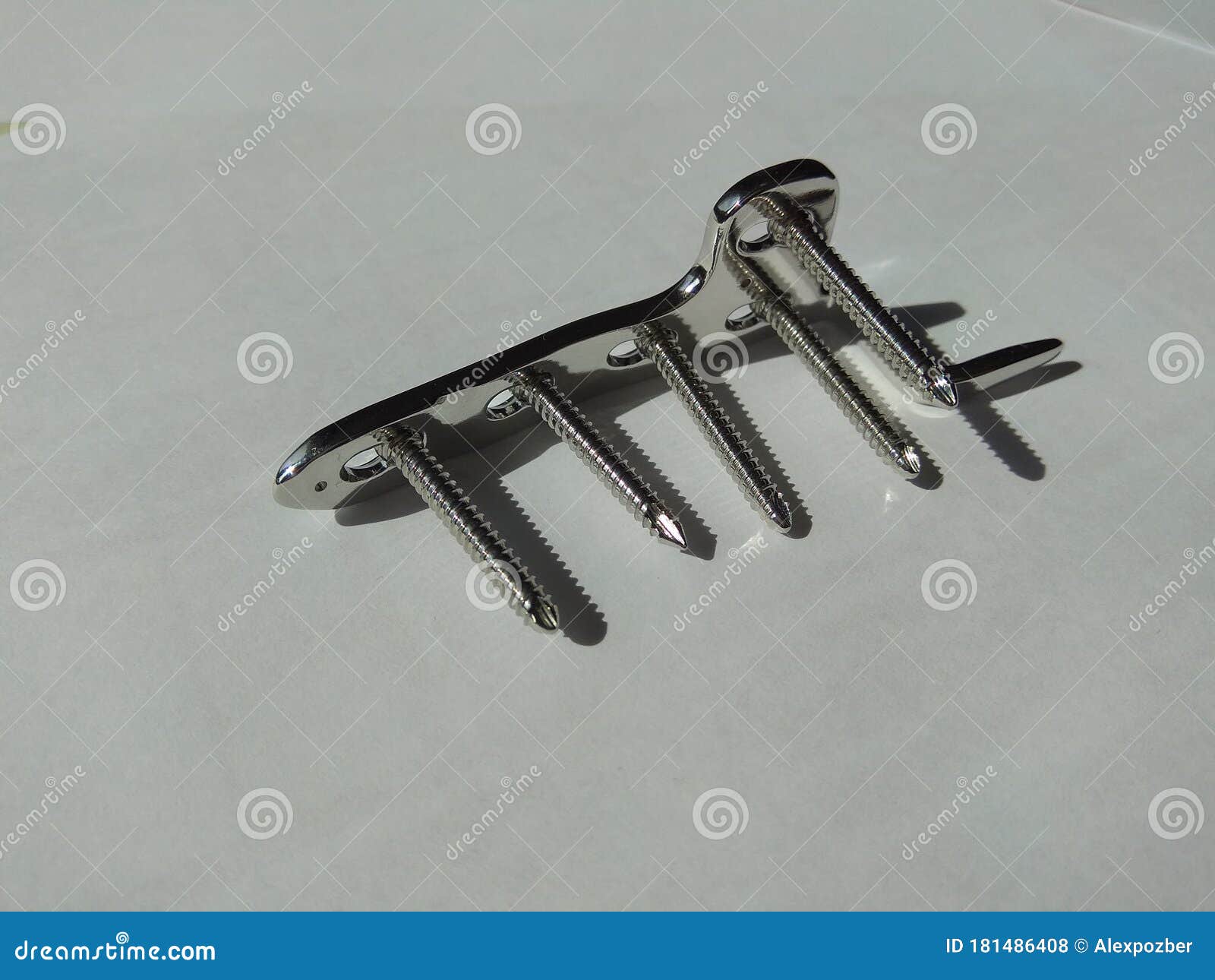 Locking Hook Plate with Screws for Operation in Traumatology in Case of ...