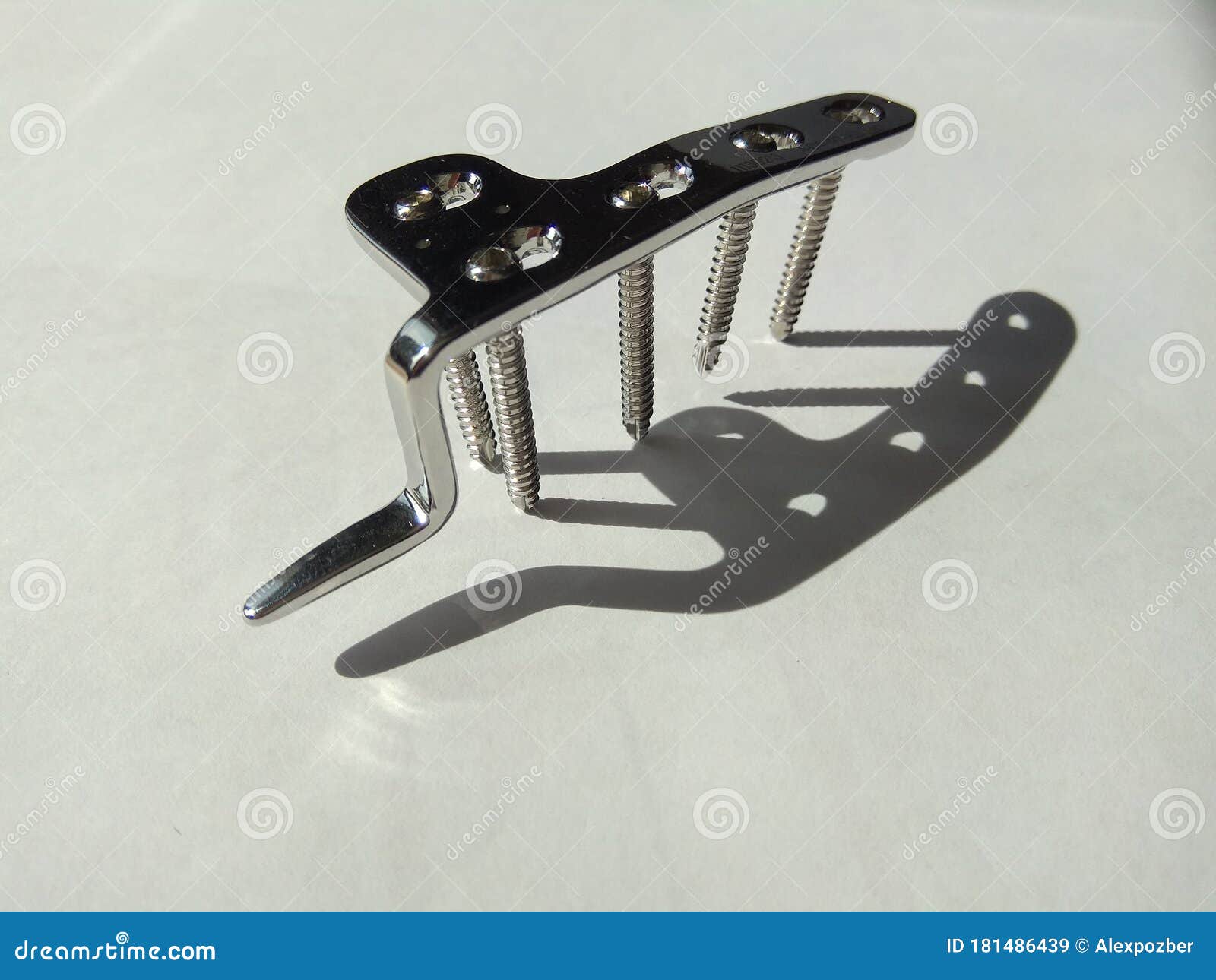 Locking Hook Plate with Screws for Operation in Traumatology in Case of ...