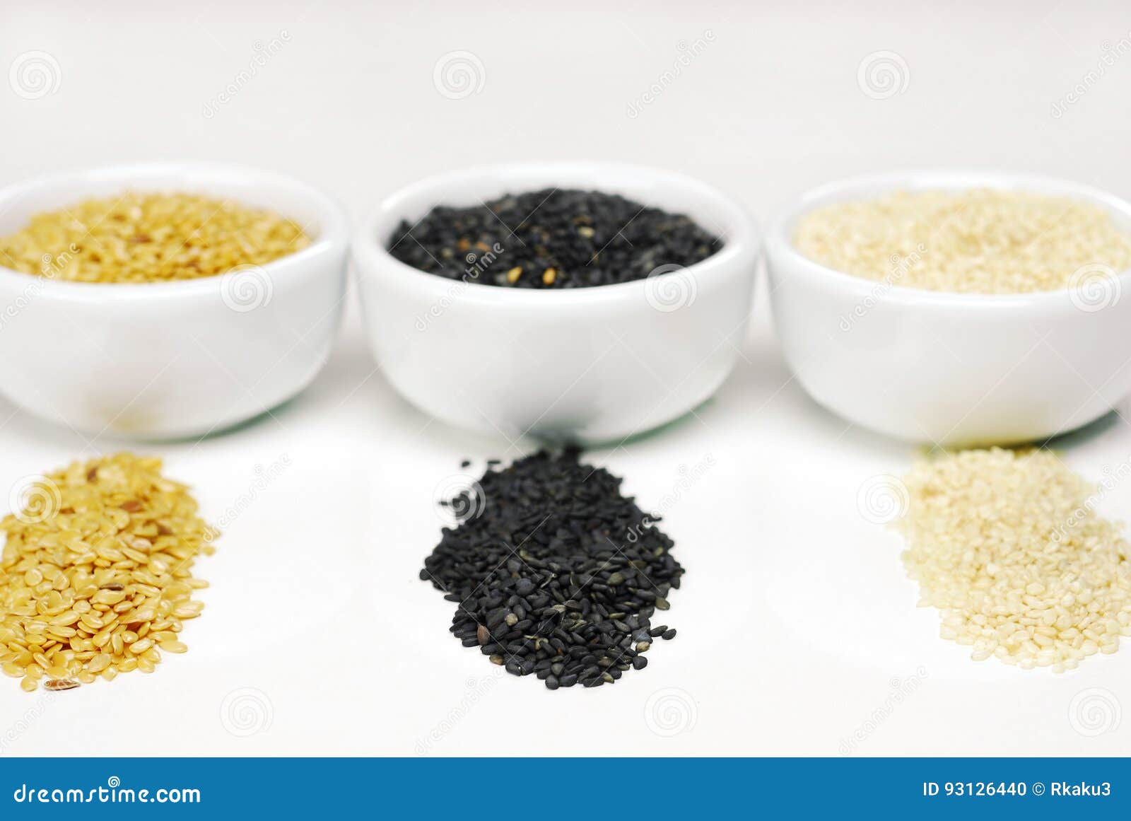 Types of sesame stock photo. Image of cuisine, scoop - 93126440