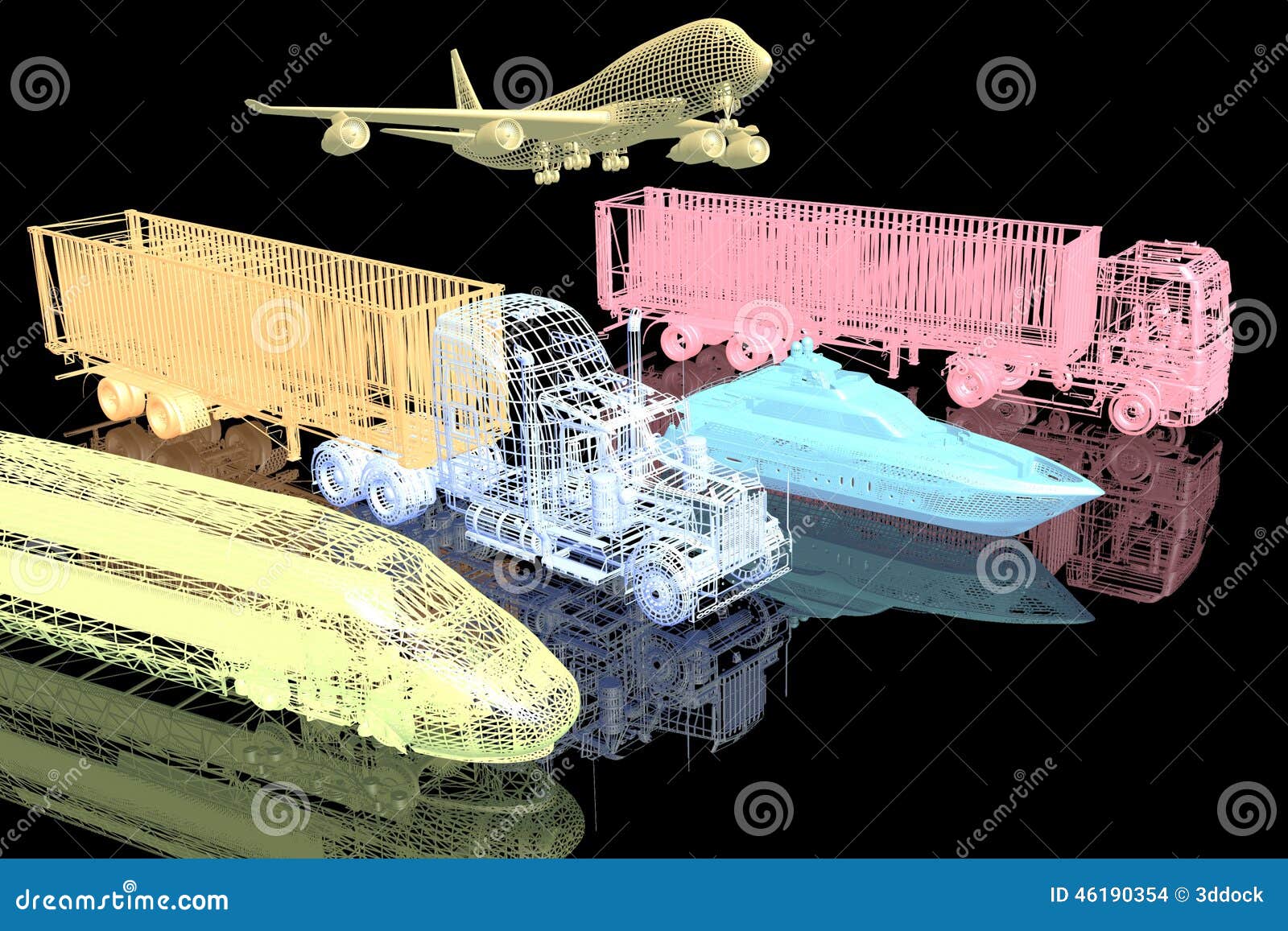 Types Of Transport Stock Photography | CartoonDealer.com #46190354