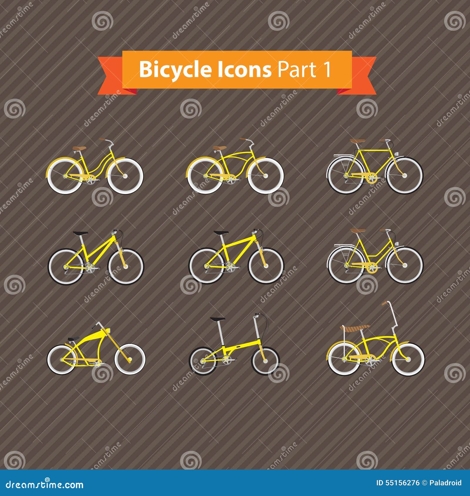 Types van fietsen vector illustratie. Illustration of ...