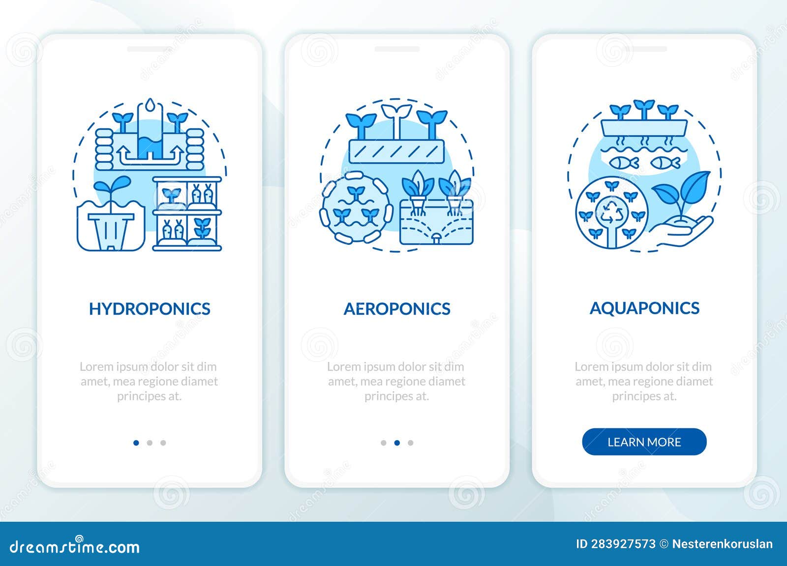 Types of Vertical Farming with Linear Icons Stock Vector - Illustration ...