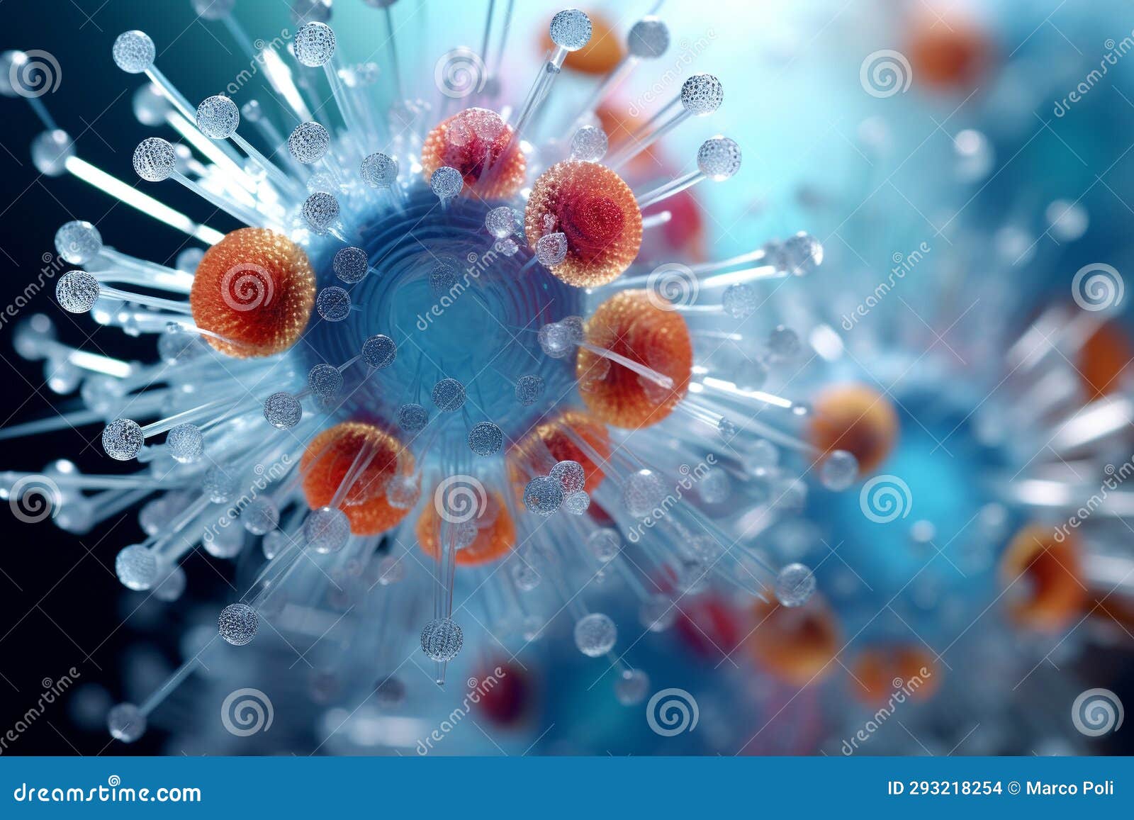Virus cells stock photo. Image of pink, virus, nature - 293218254