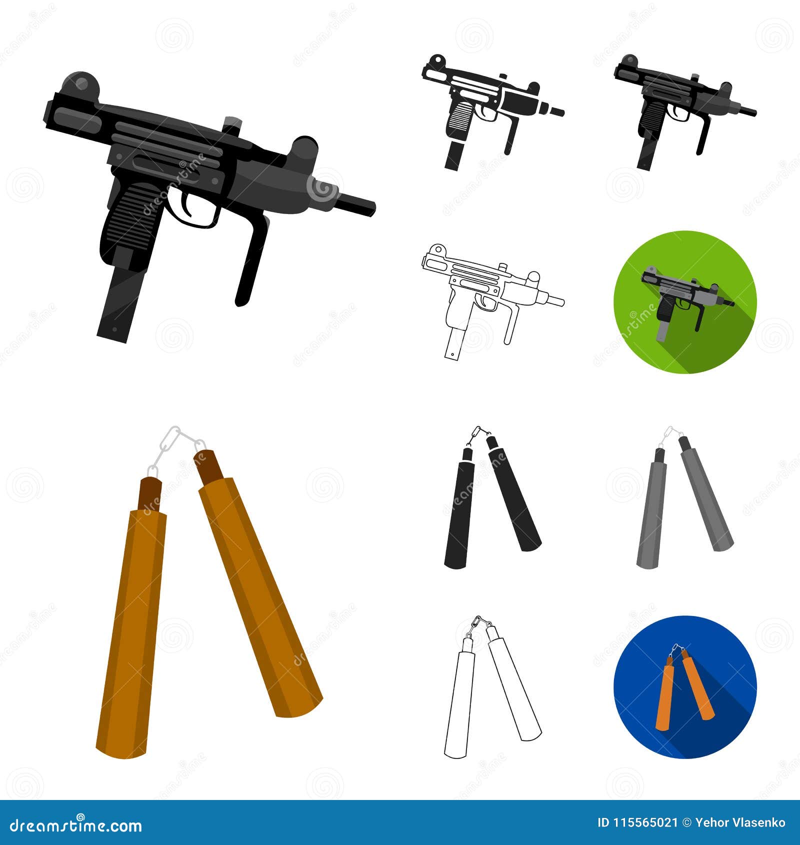 Types of Weapons Cartoon,black,flat,monochrome,outline Icons in Set ... Types of Weapons Cartoon,black,flat,monochrome,outline Icons in Set ...