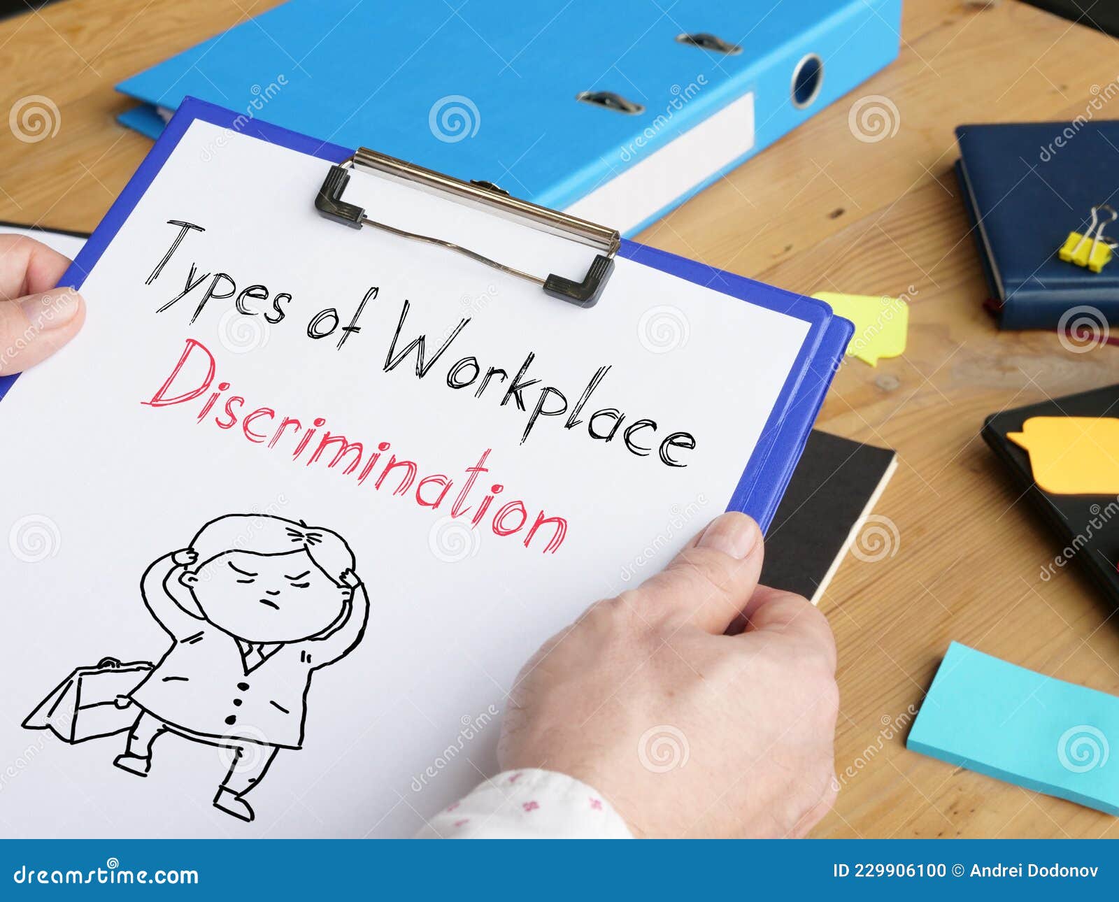 Types Of Workplace Discrimination Is Shown On The Business Photo Using ...