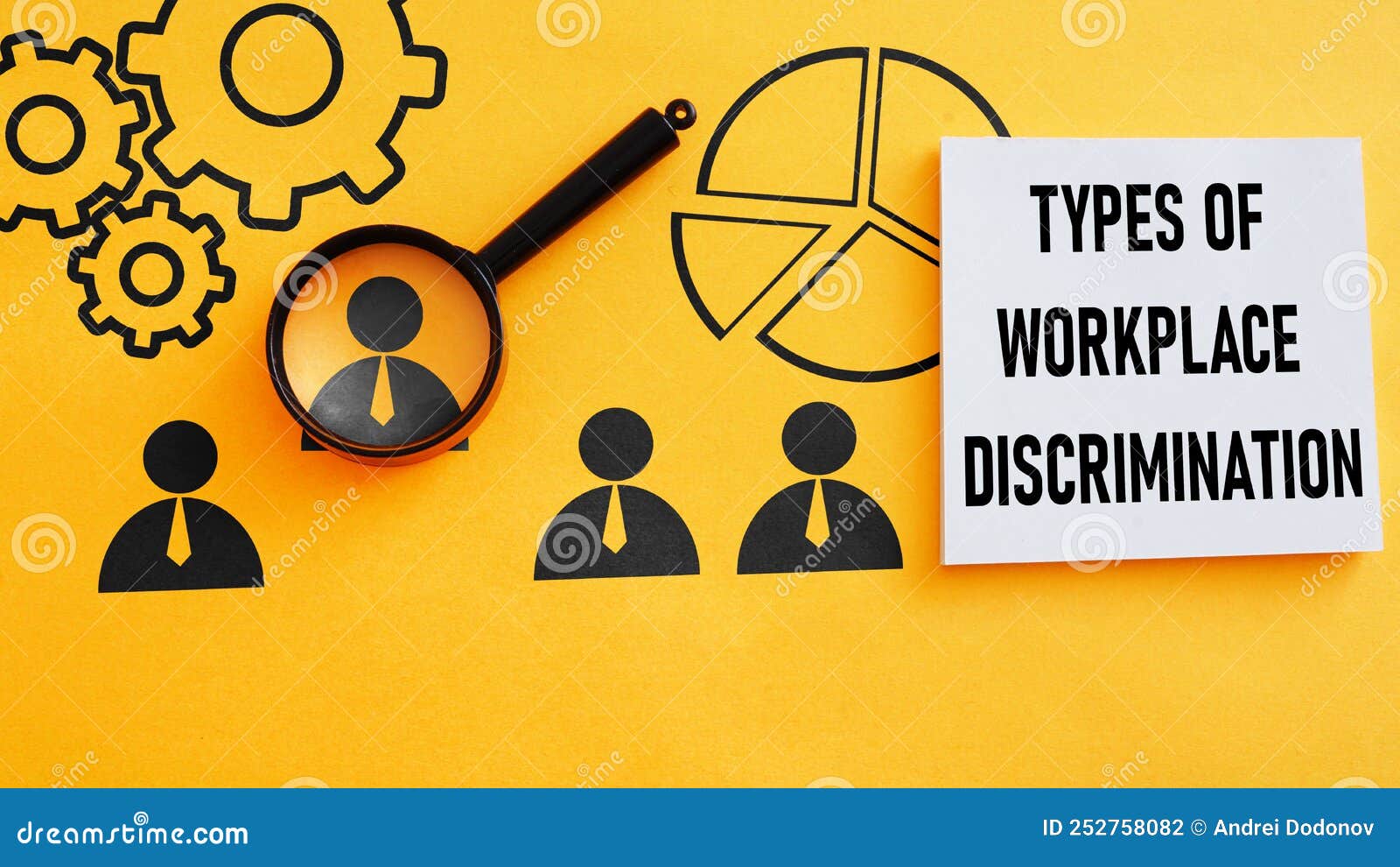 Types of Workplace Discrimination are Shown Using the Text Stock Photo ...