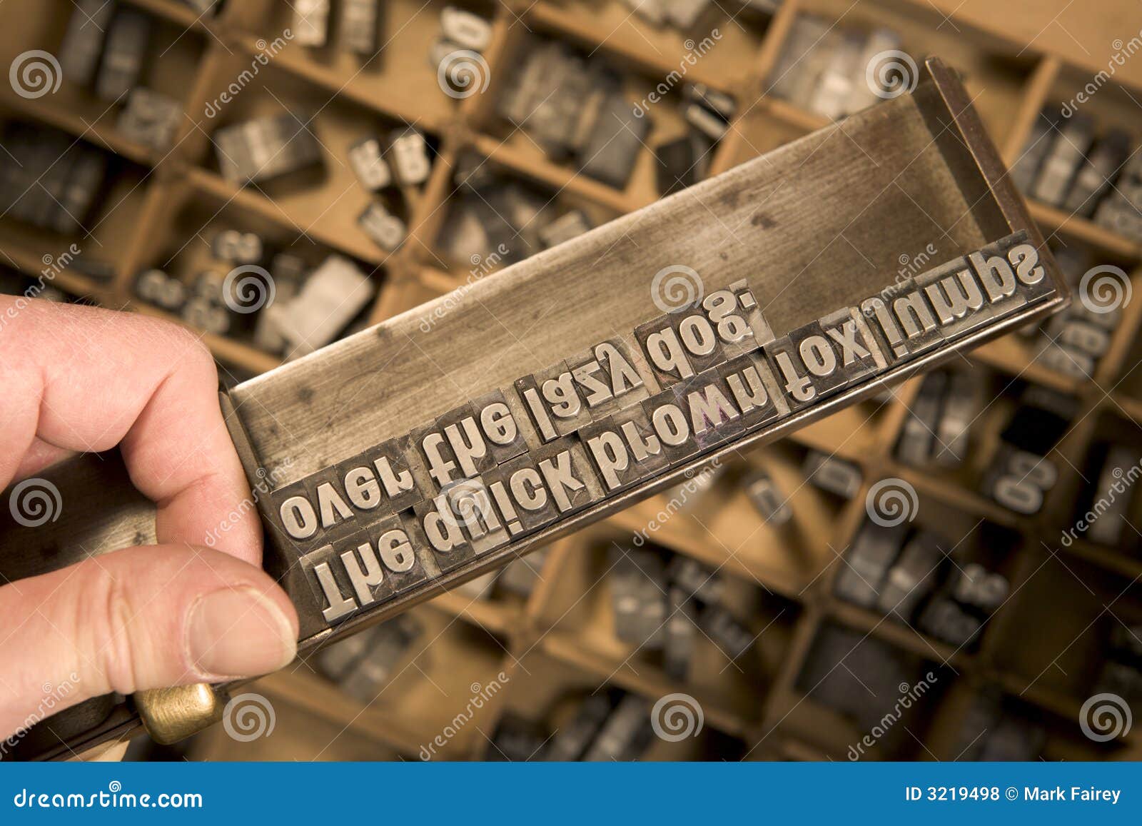 Typesetter S Composing Stick Stock Photo - Image of printing, styles ...