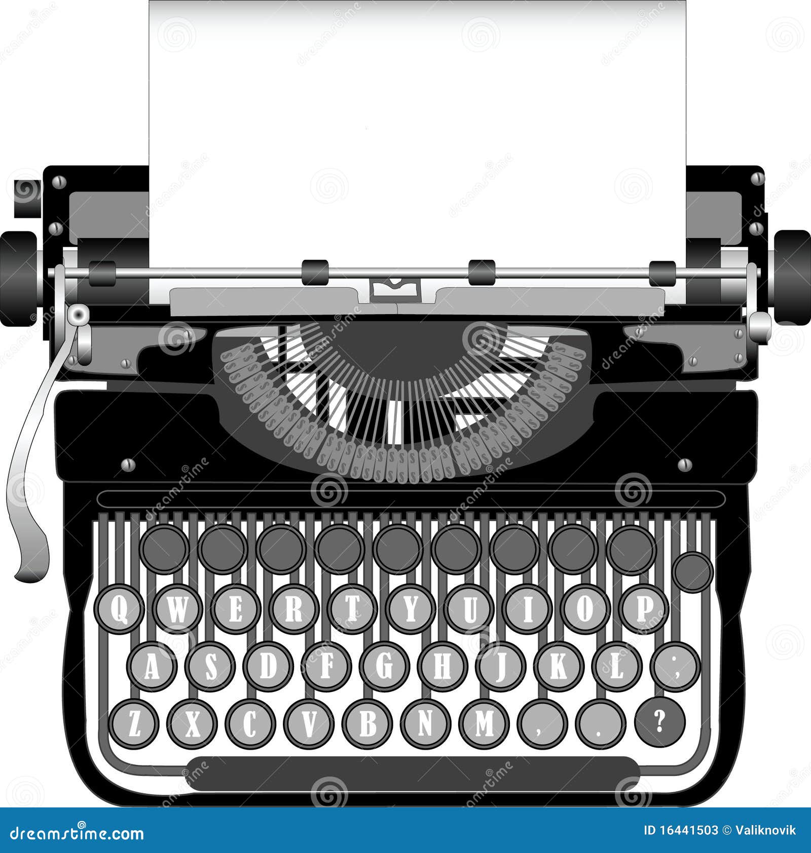 Typewriter stock vector. Illustration of note, icon, scriptwriter ...