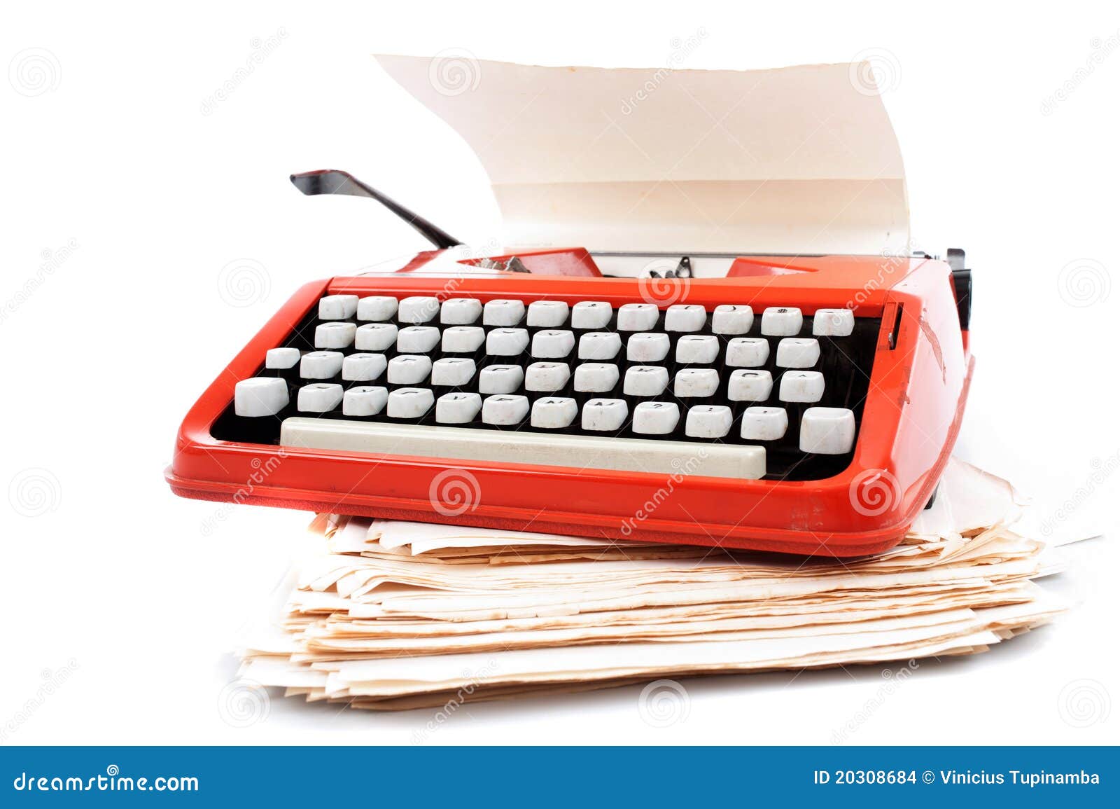 Typewriter stock photo. Image of manual, isolated, obsolete - 20308684