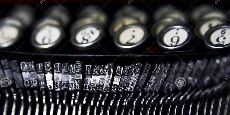 Typewriter stock photo. Image of education, script, round - 400874