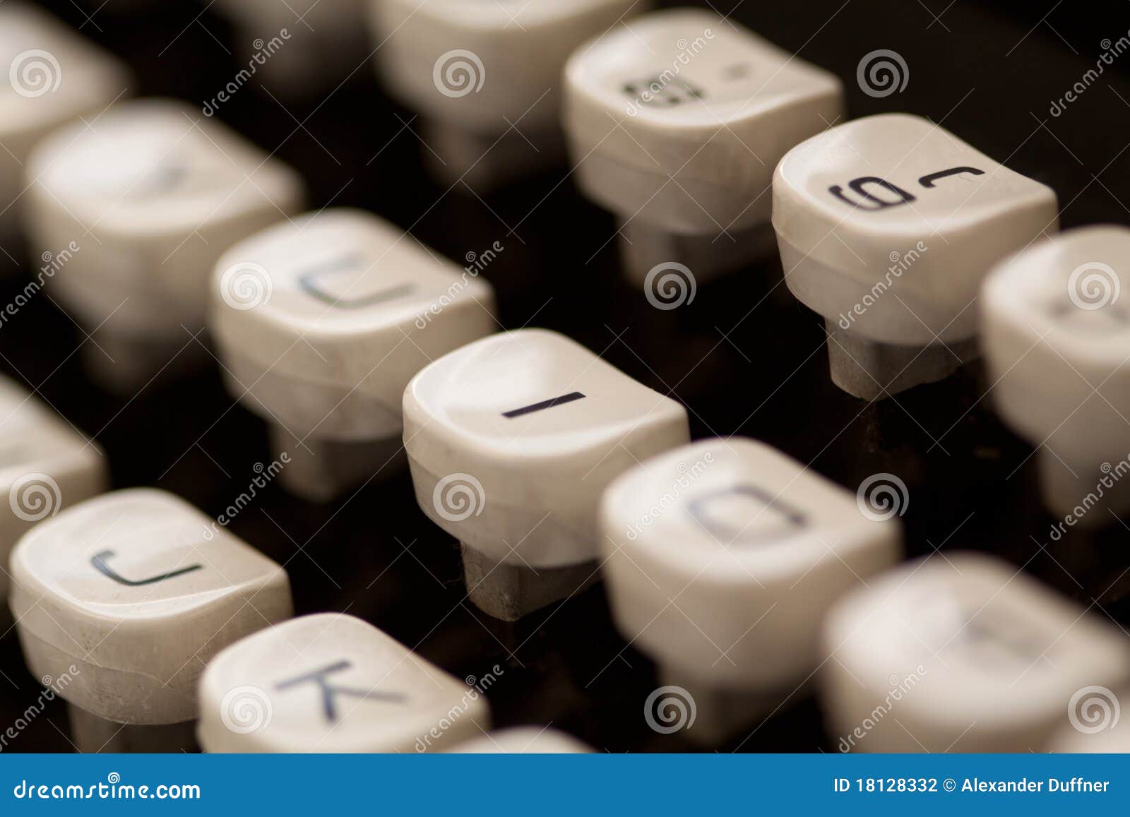 Typewriter Close-Up stock photo. Image of communication - 18128332