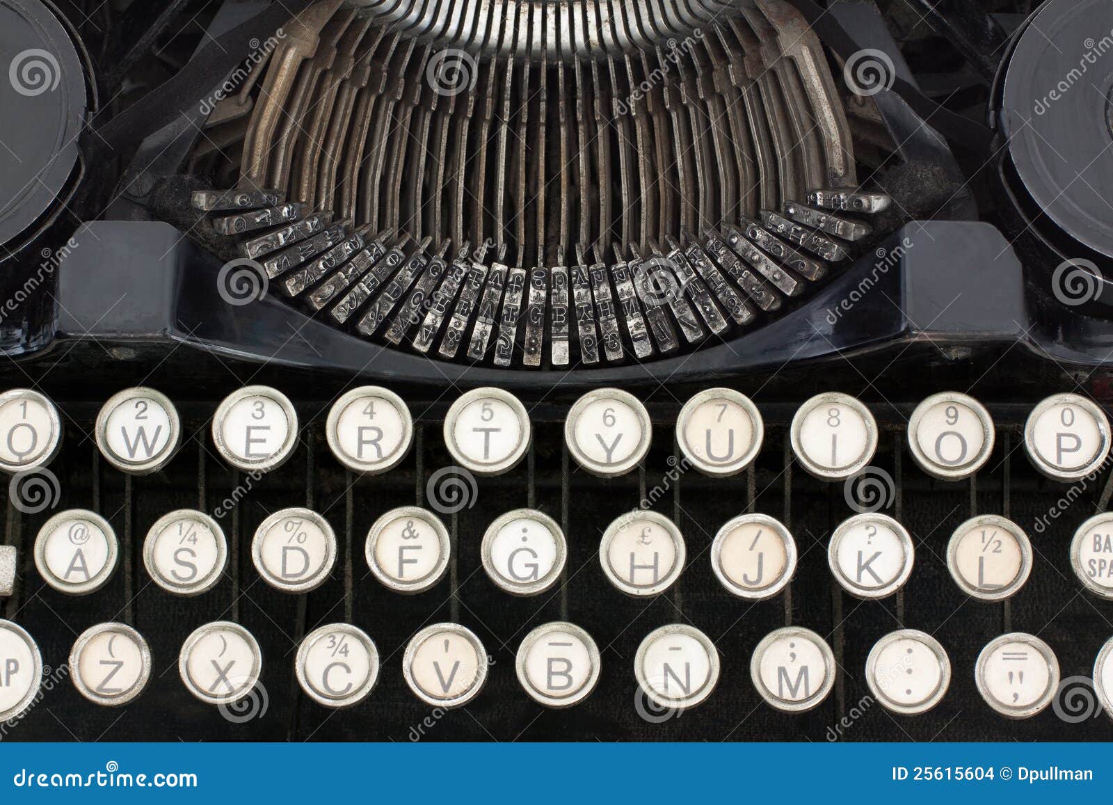 Typewriter Close-up stock photo. Image of keys, author - 25615604