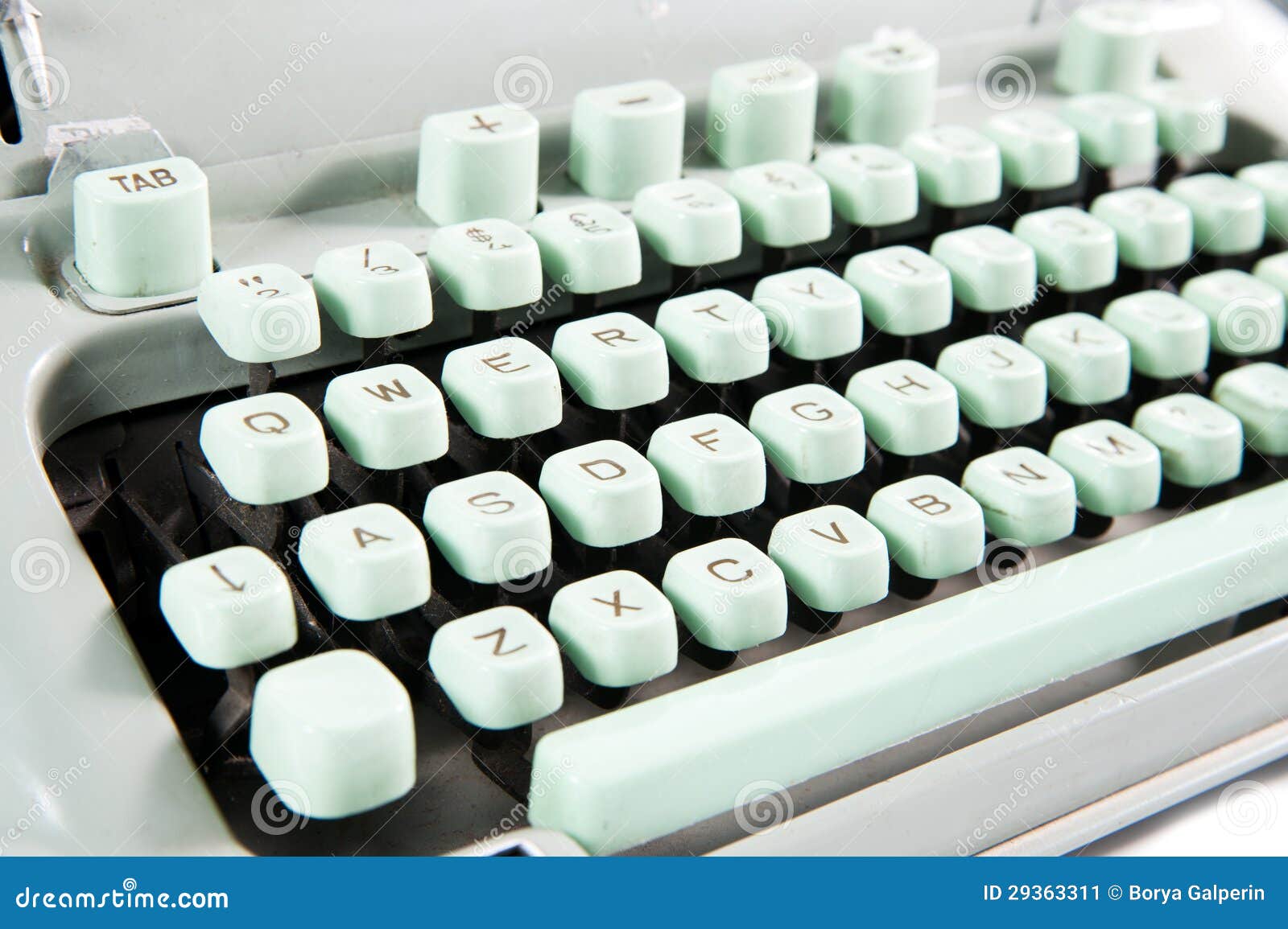 Typewriter, close-up stock image. Image of communication - 29363311