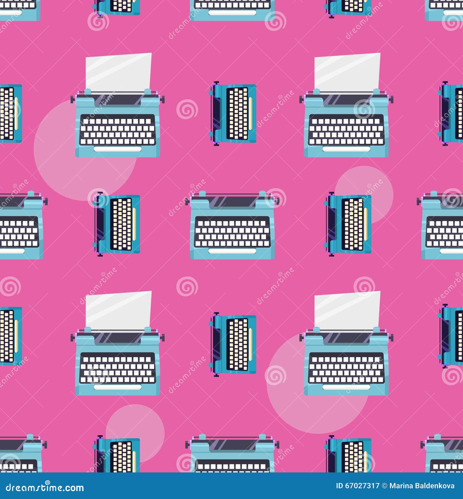 Typewriter color pattern stock vector. Illustration of print - 67027317