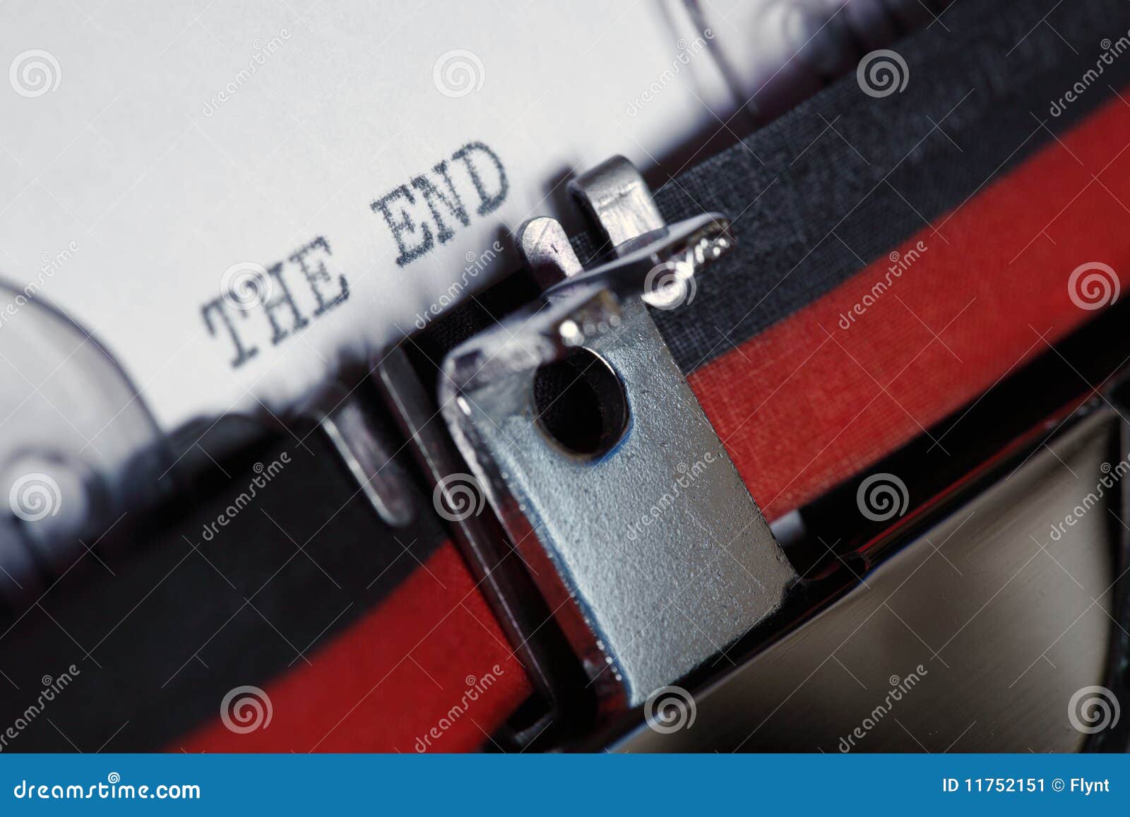 Typewriter - the End stock image. Image of retro, copy - 11752151