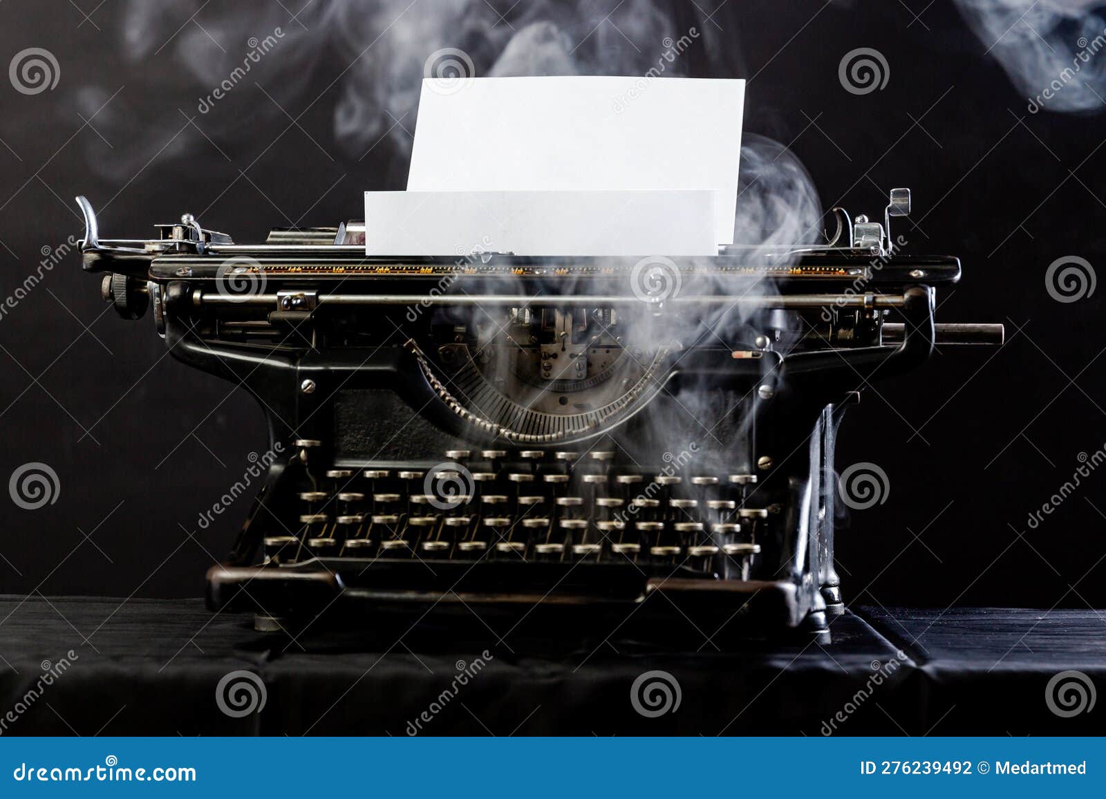 Typewriter in Hot Atmosphere of Smog Stock Photo - Image of typewriter ...