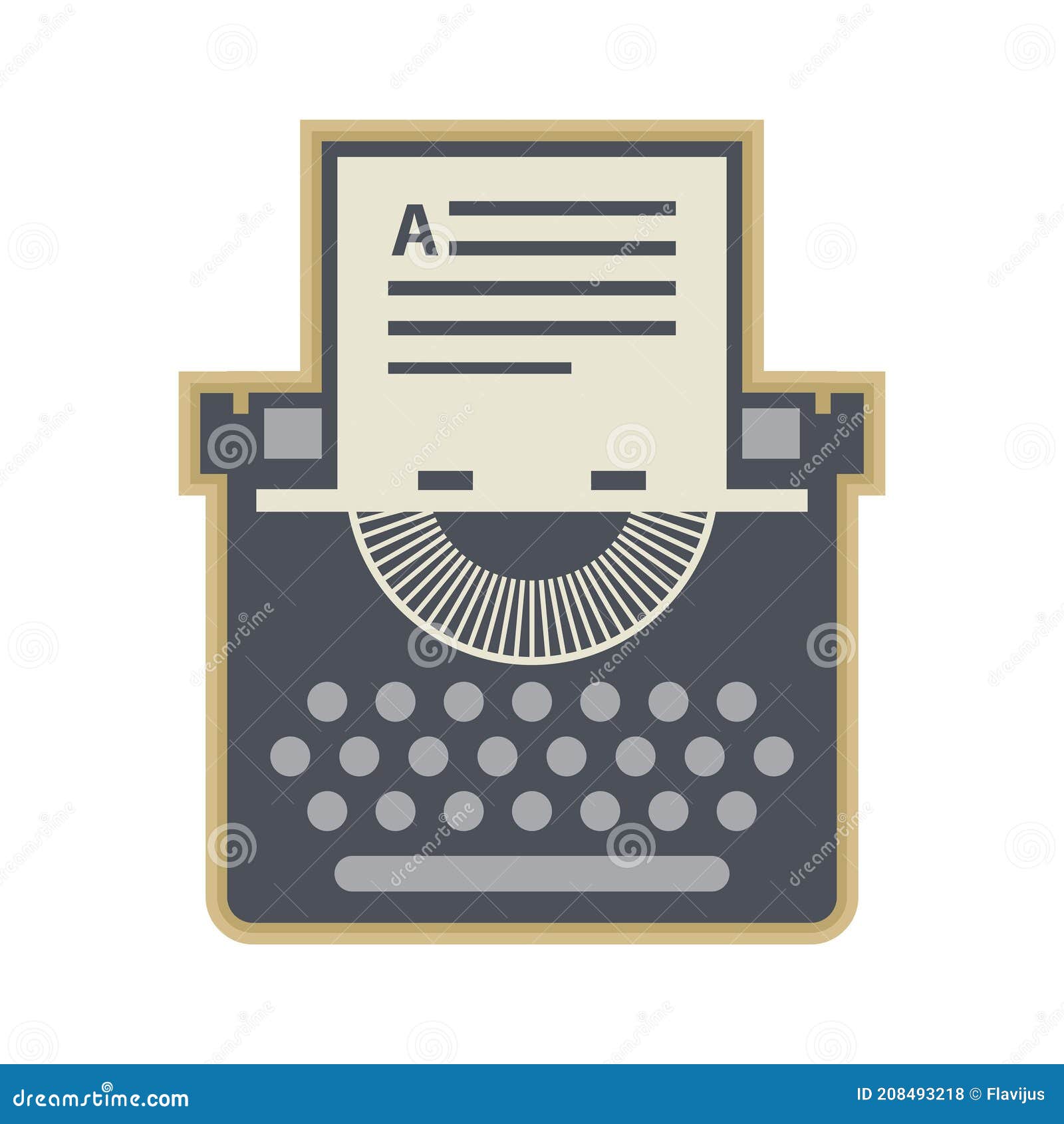 Typewriter Icon Vector | CartoonDealer.com #107105324
