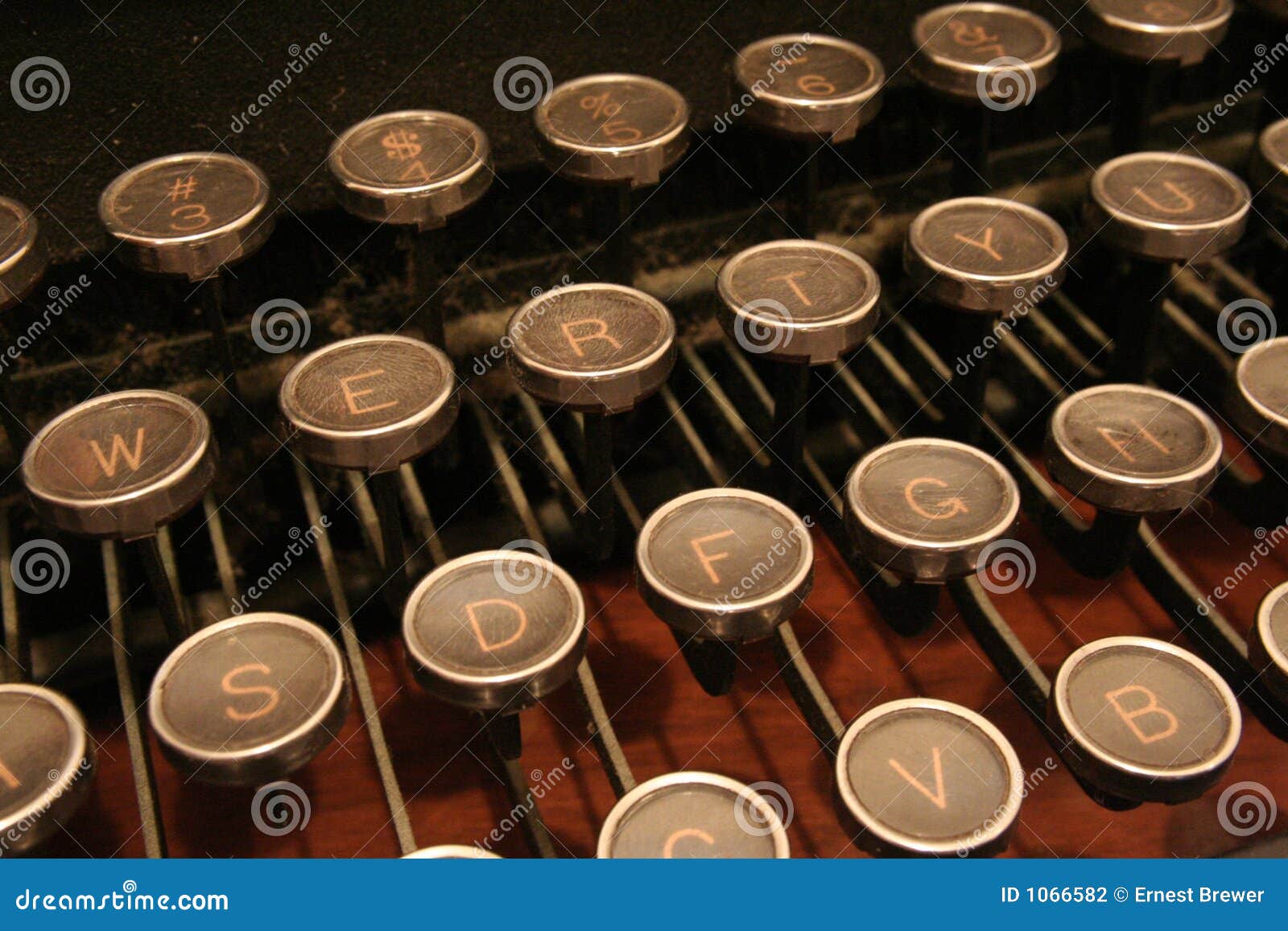 Typewriter keys stock photo. Image of history, keys, antique - 1066582