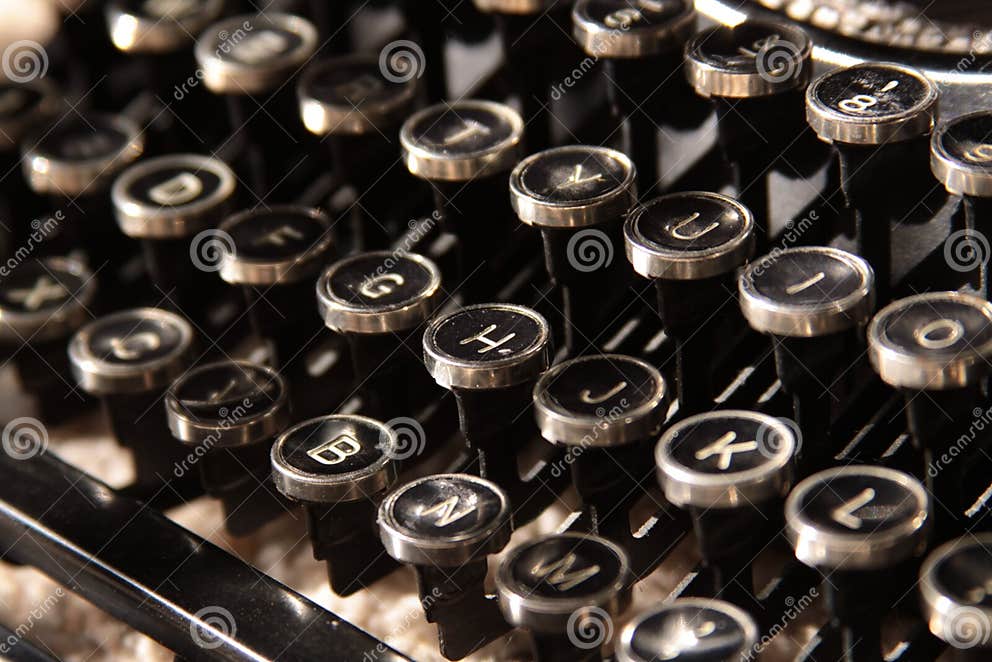 Typewriter keys stock photo. Image of silver, morning - 14524512